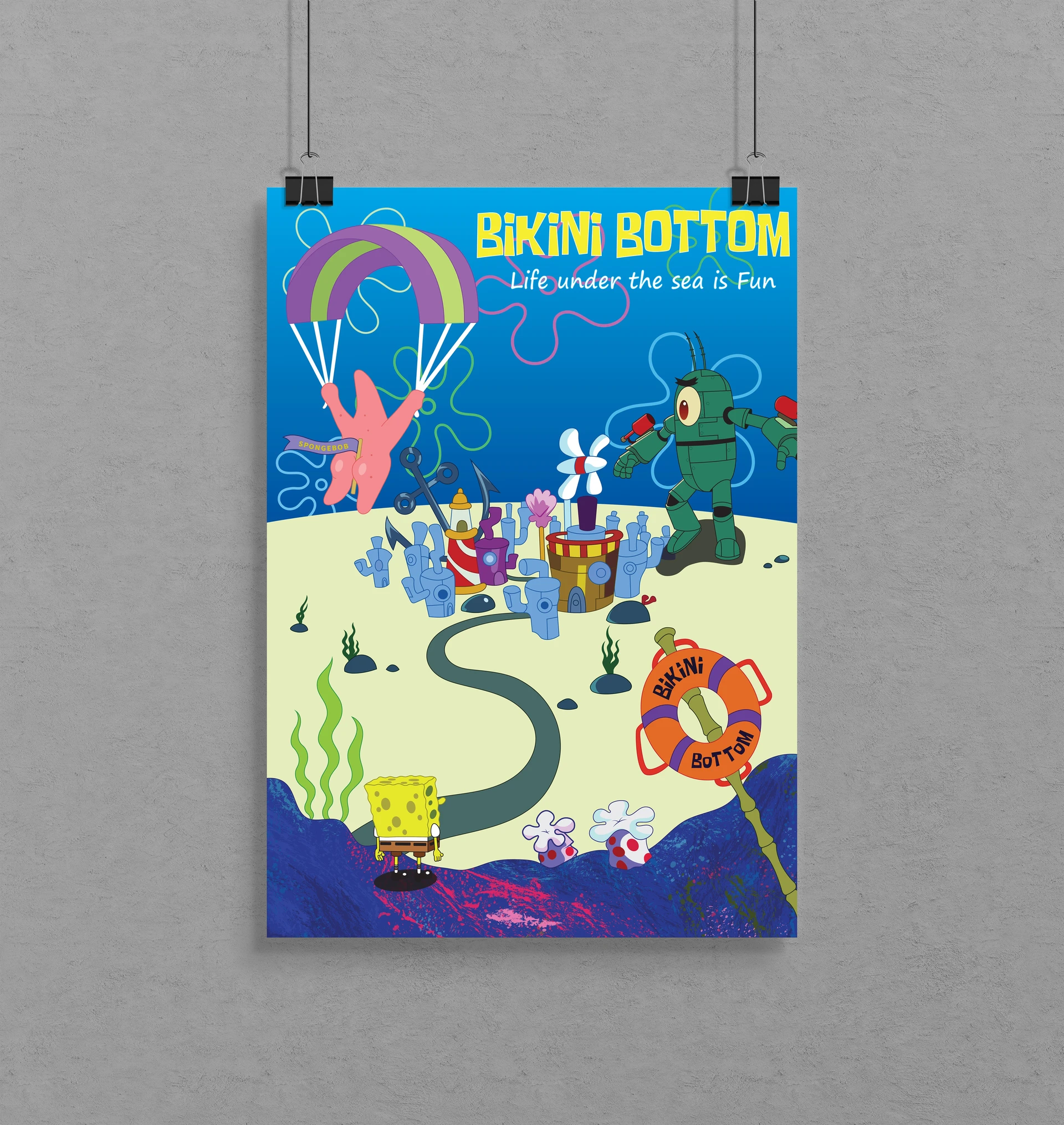 ArtStation - Spongebob Poster of Bikini Bottom