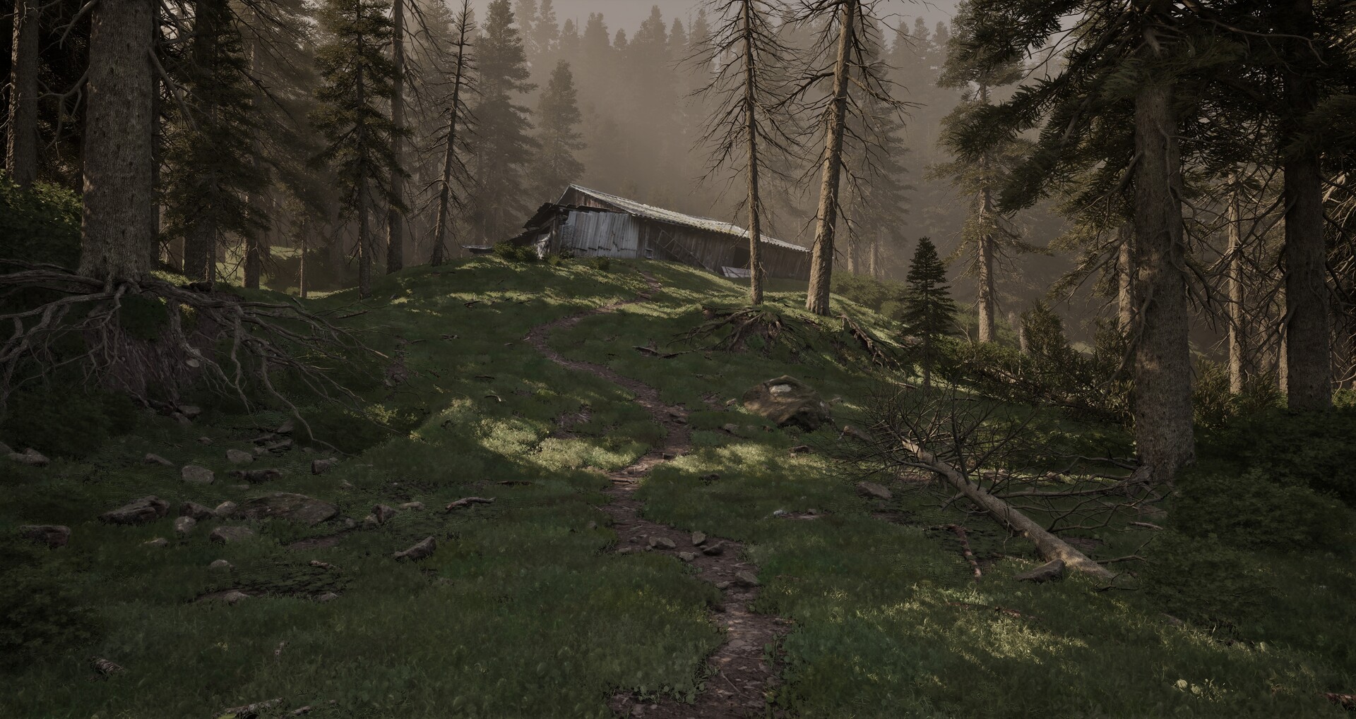 ArtStation - Of Moss, Roots and...a Hut (UE5 Lumen)