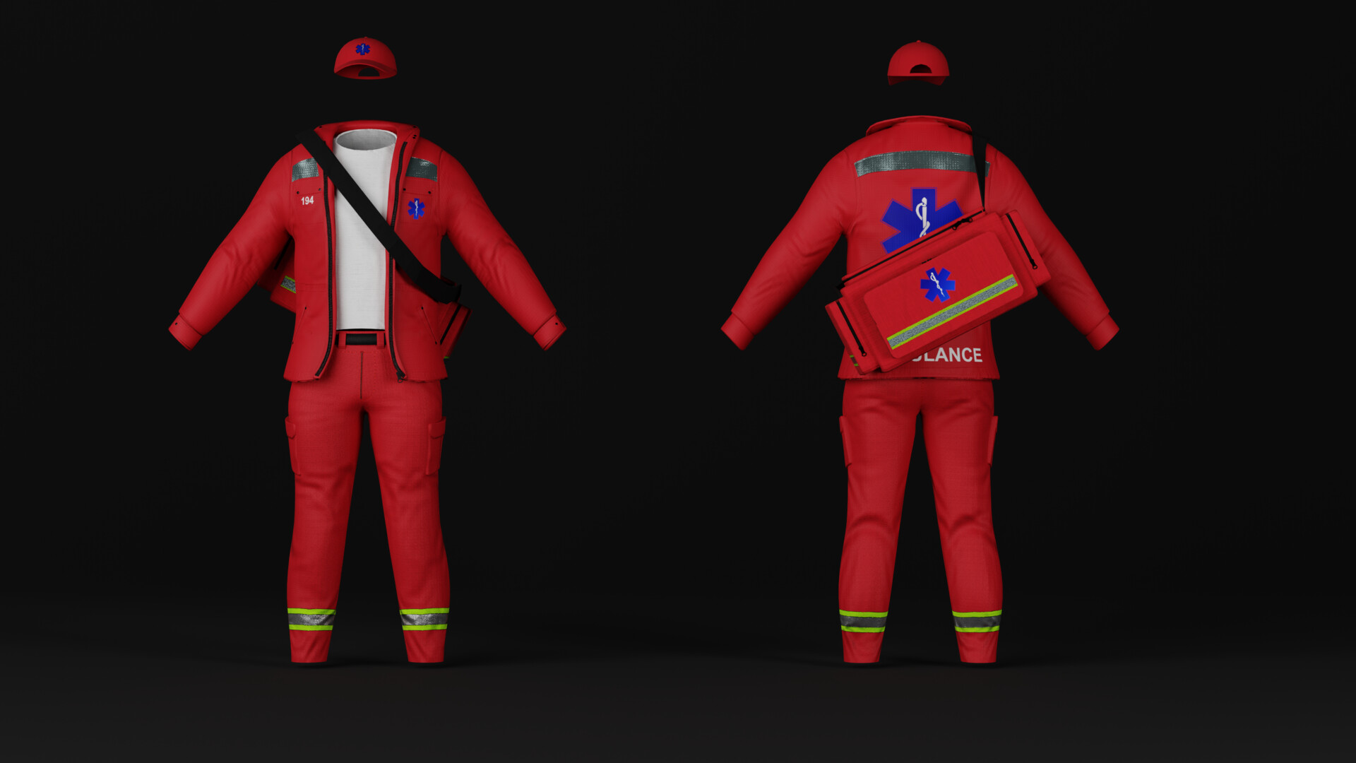 ArtStation - Five M Medical uniform Pack