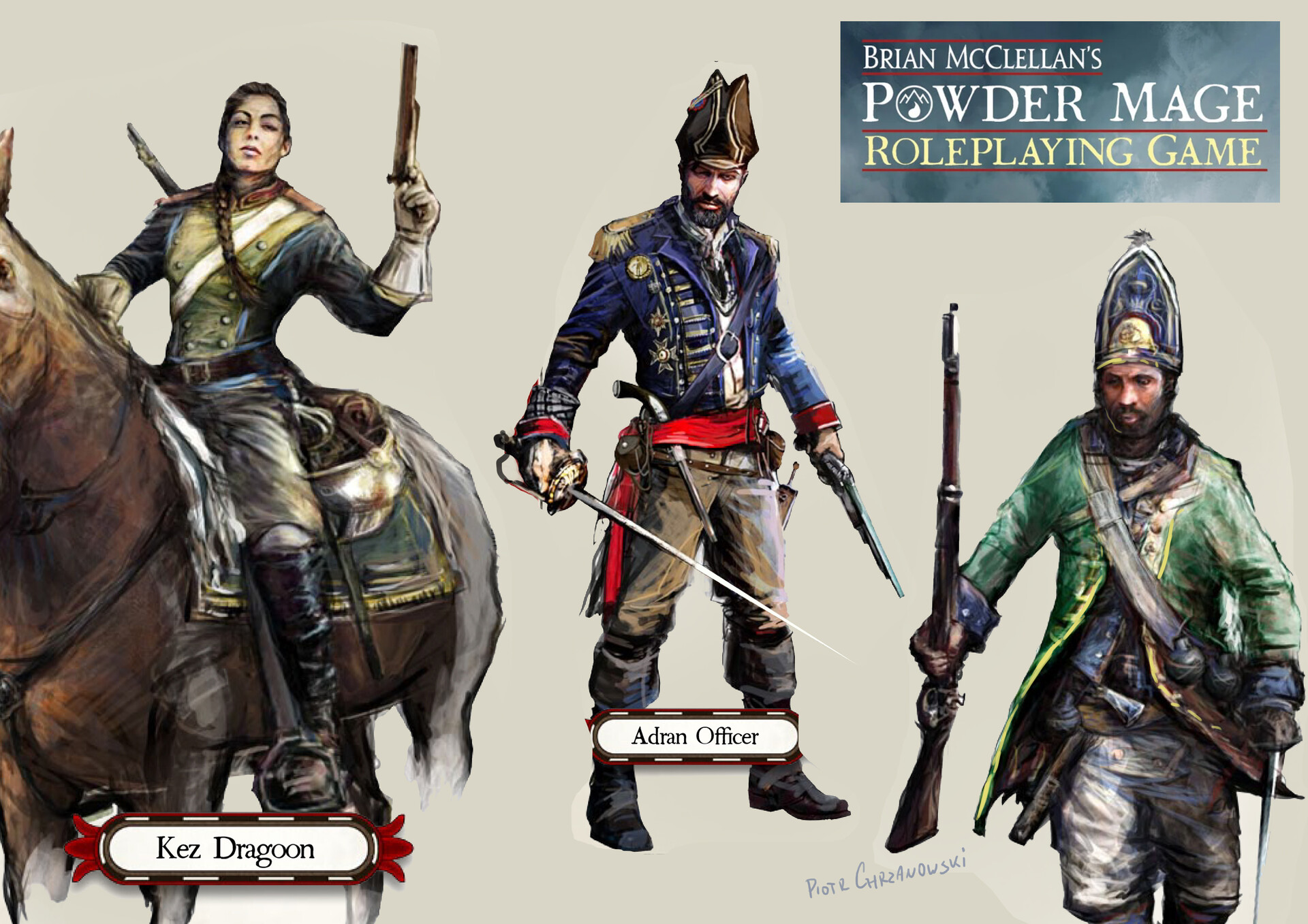 ArtStation - Powder Mage Roleplaying Game - Characters Art