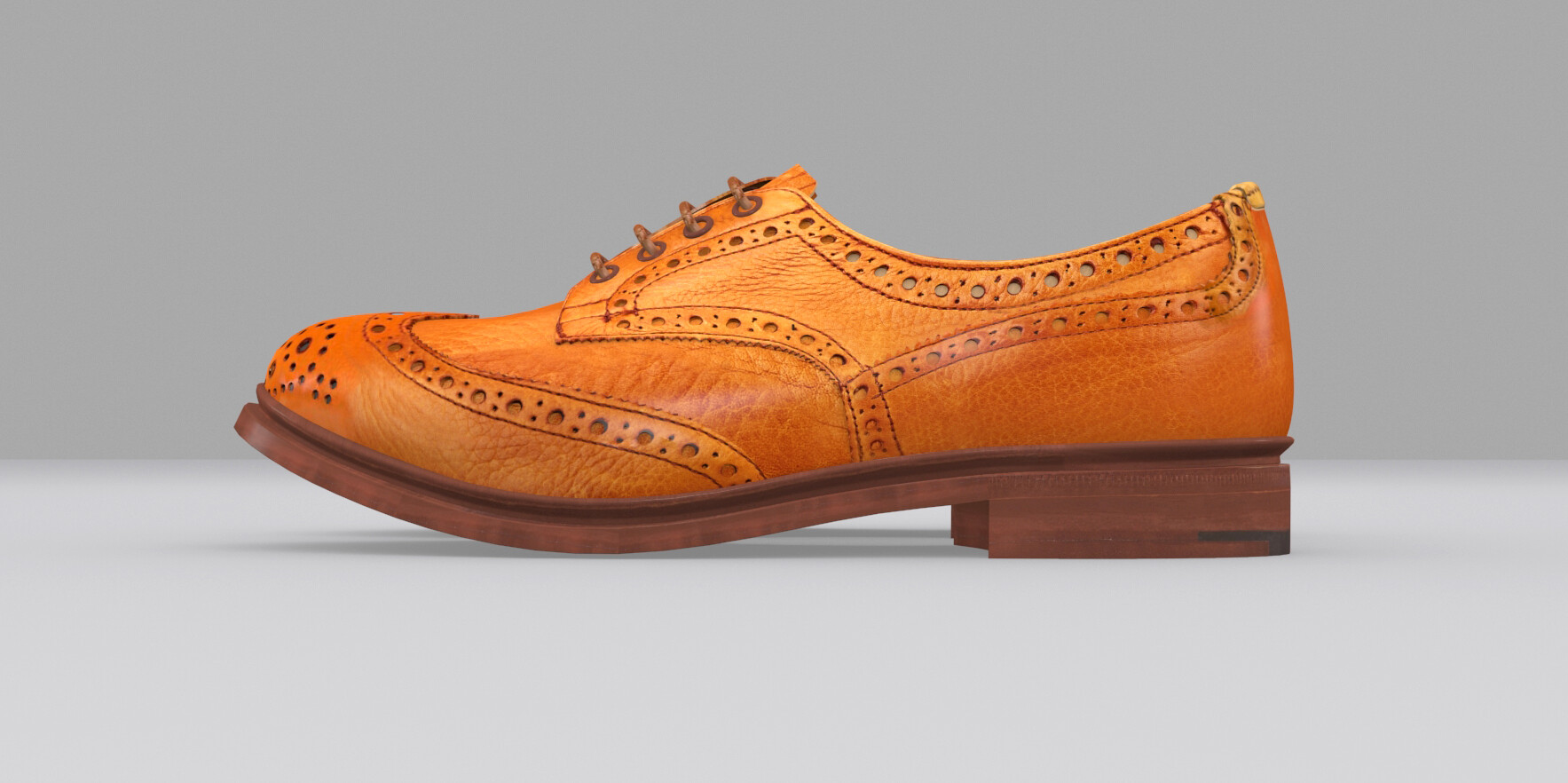 ArtStation - Realistic 3D Formal Shoe Model | High-Quality Leather ...