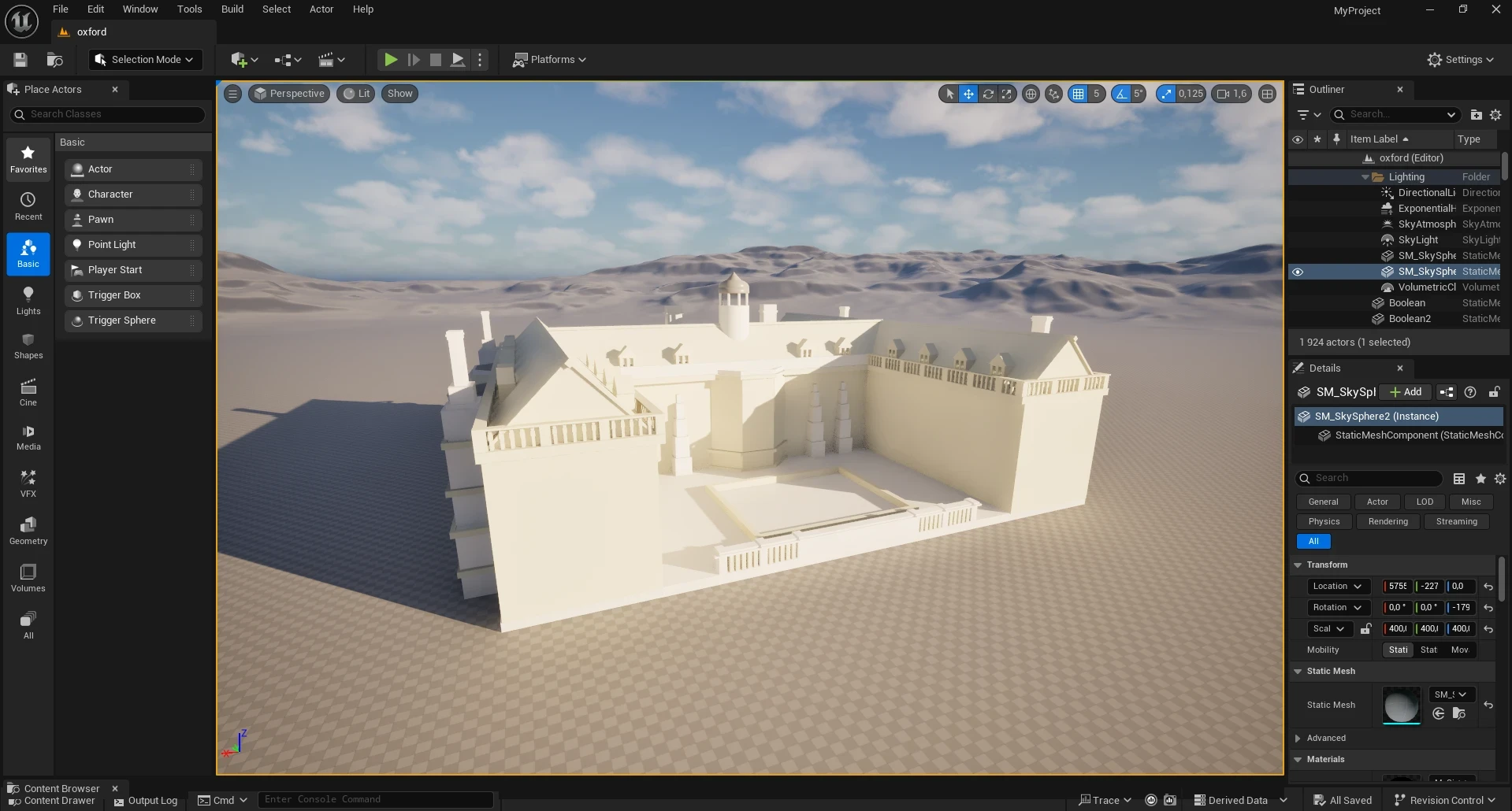ArtStation - Unreal Engine Building Model