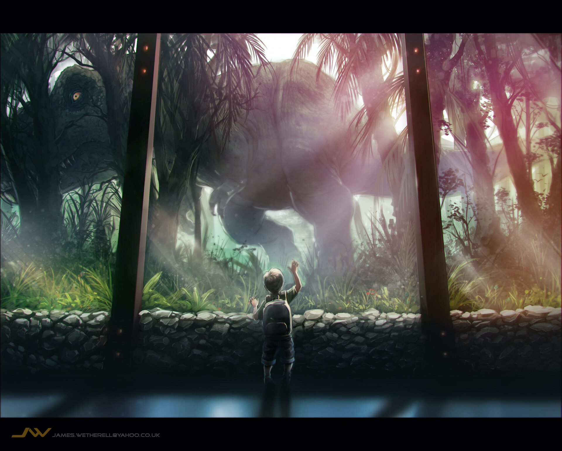 ArtStation - Jurassic Park poster illustration