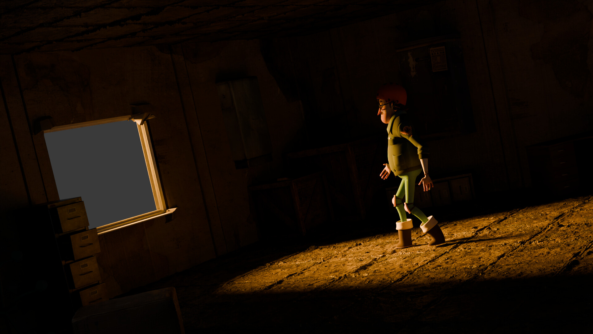 ArtStation - Window Spotlight Game Room