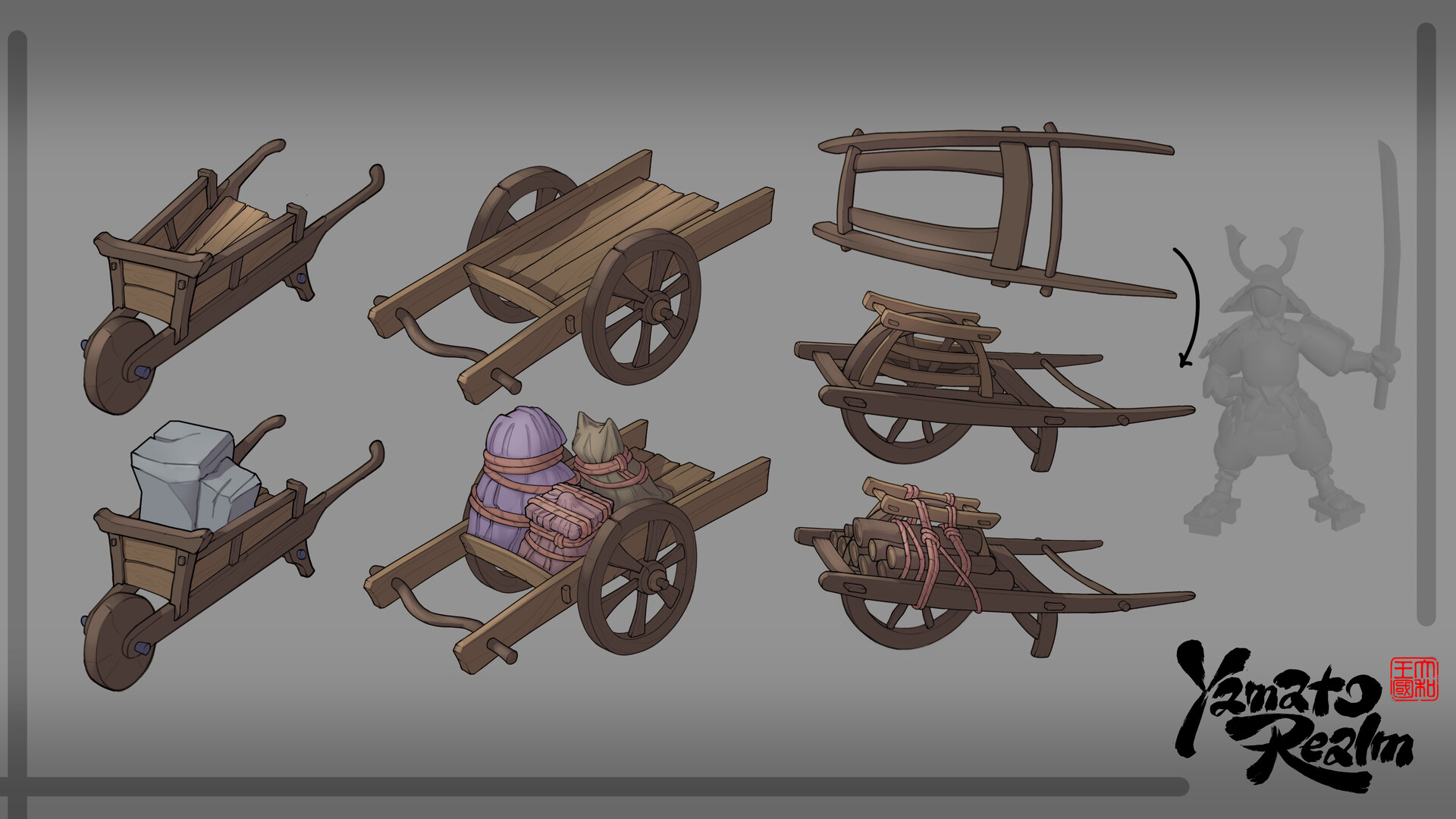 Project Yamato Realm: Fortified Japan – Environment Concepts-花瓣网