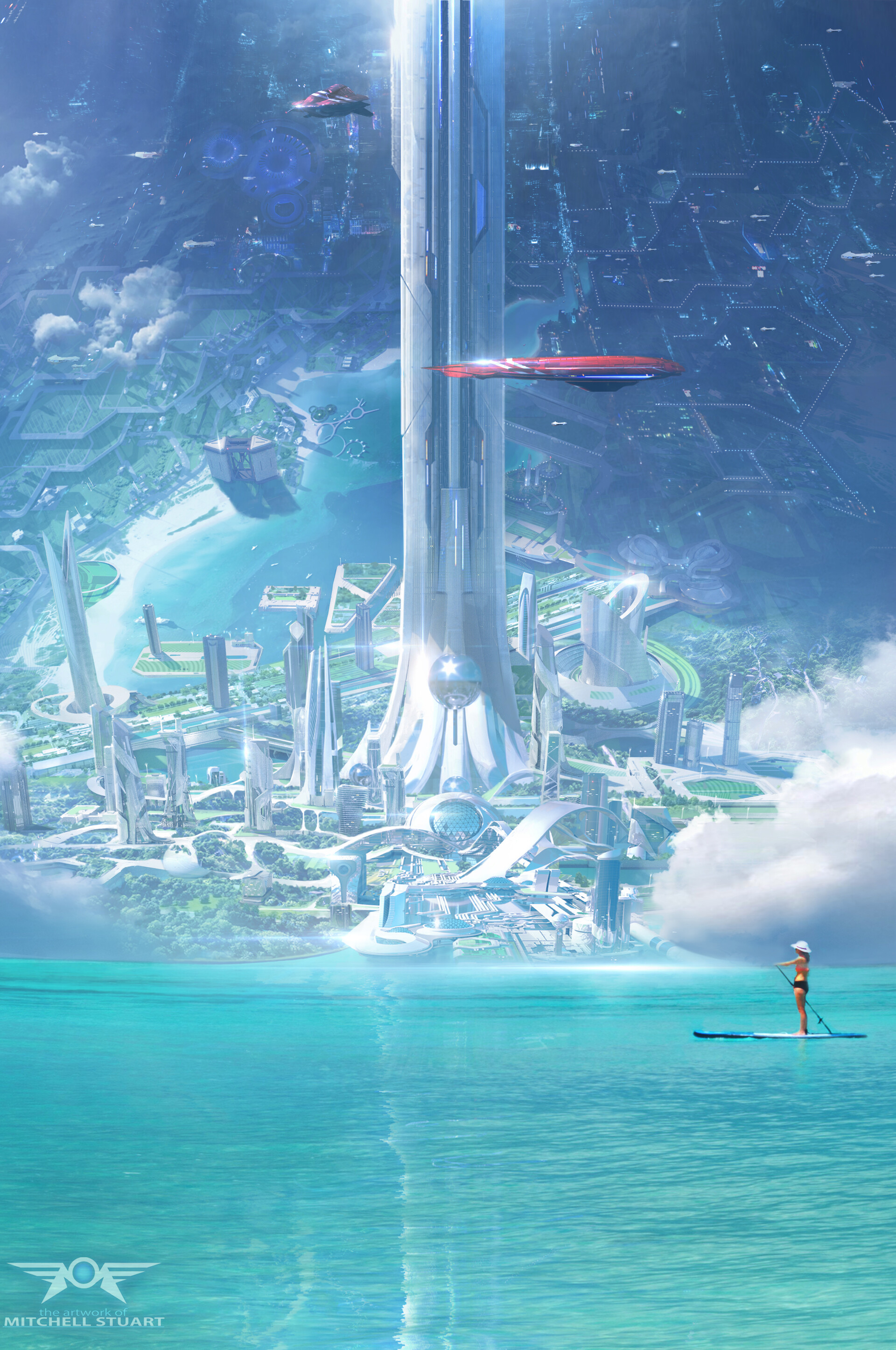 ArtStation - Postcard from Utopia