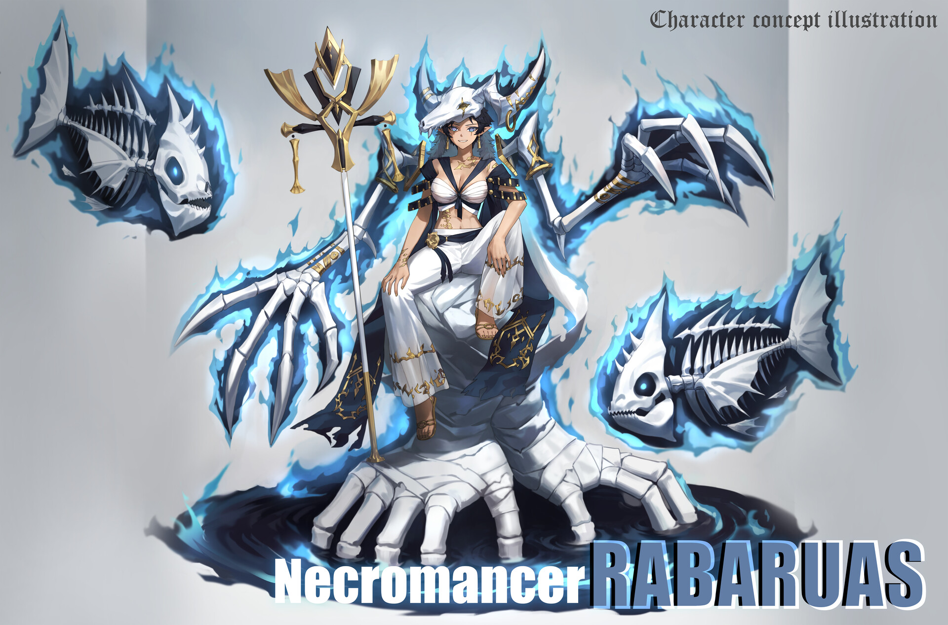 ArtStation - Necromancer / name: RaBaRuSa (Character Design)
