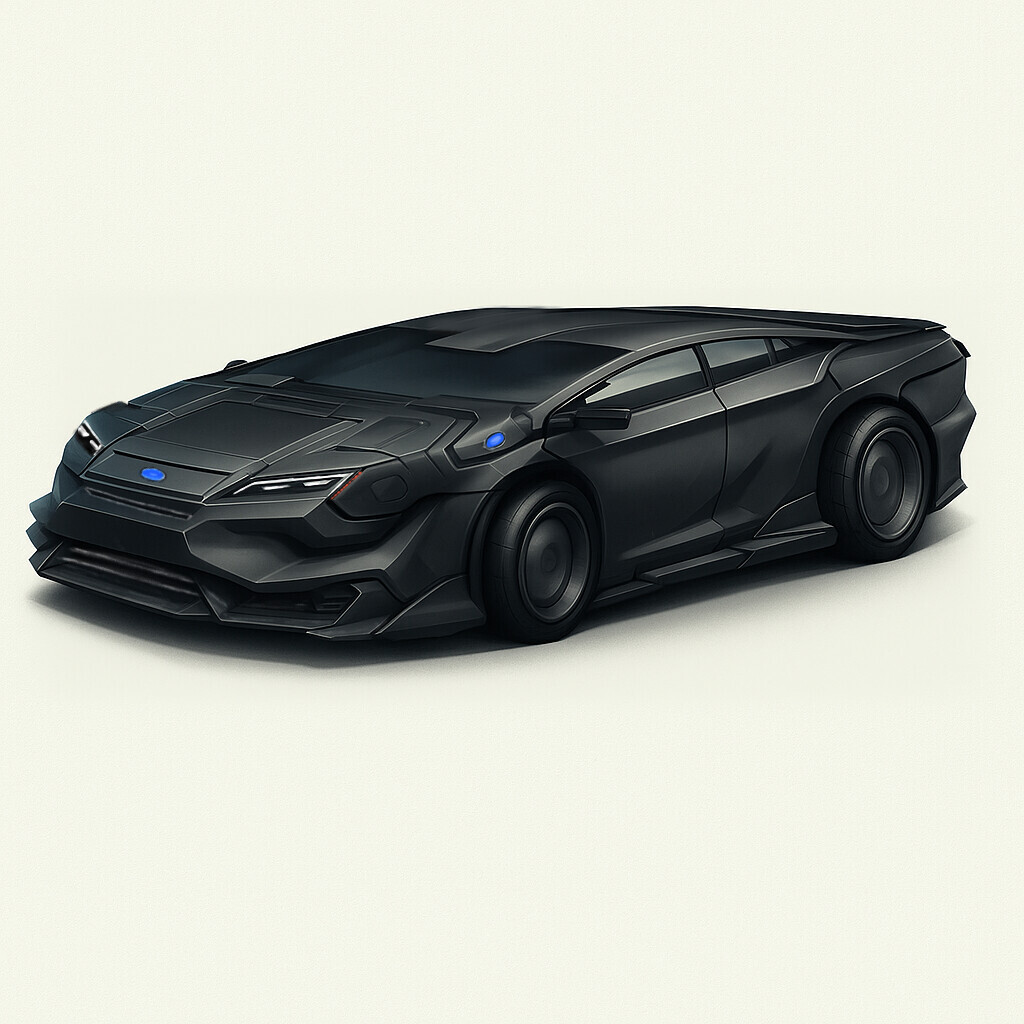 ArtStation - Futuristic Car Concept – Hand-Drawn Design Enhanced with ...