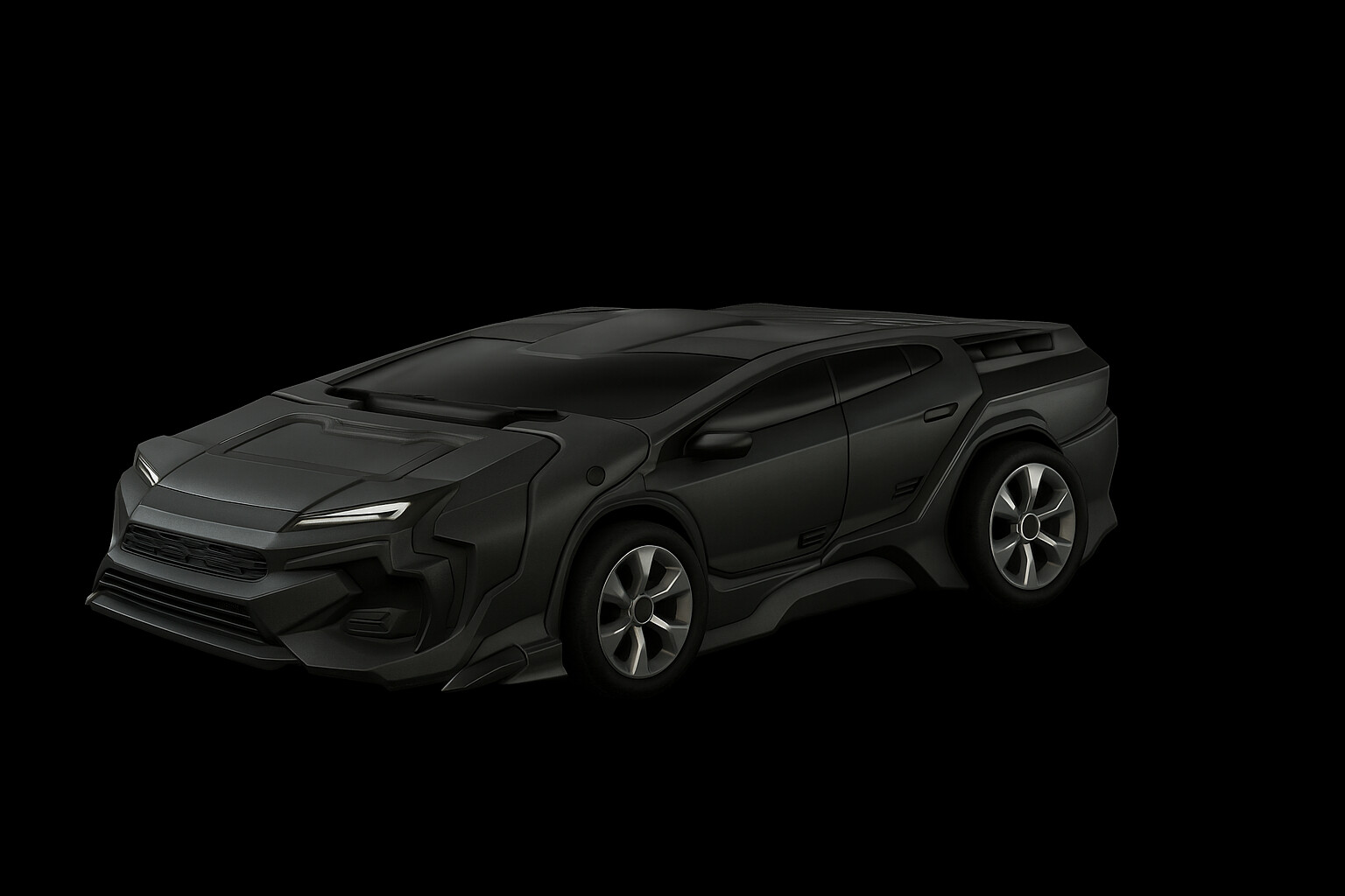 ArtStation - Futuristic Car Concept – Hand-Drawn Design Enhanced with ...