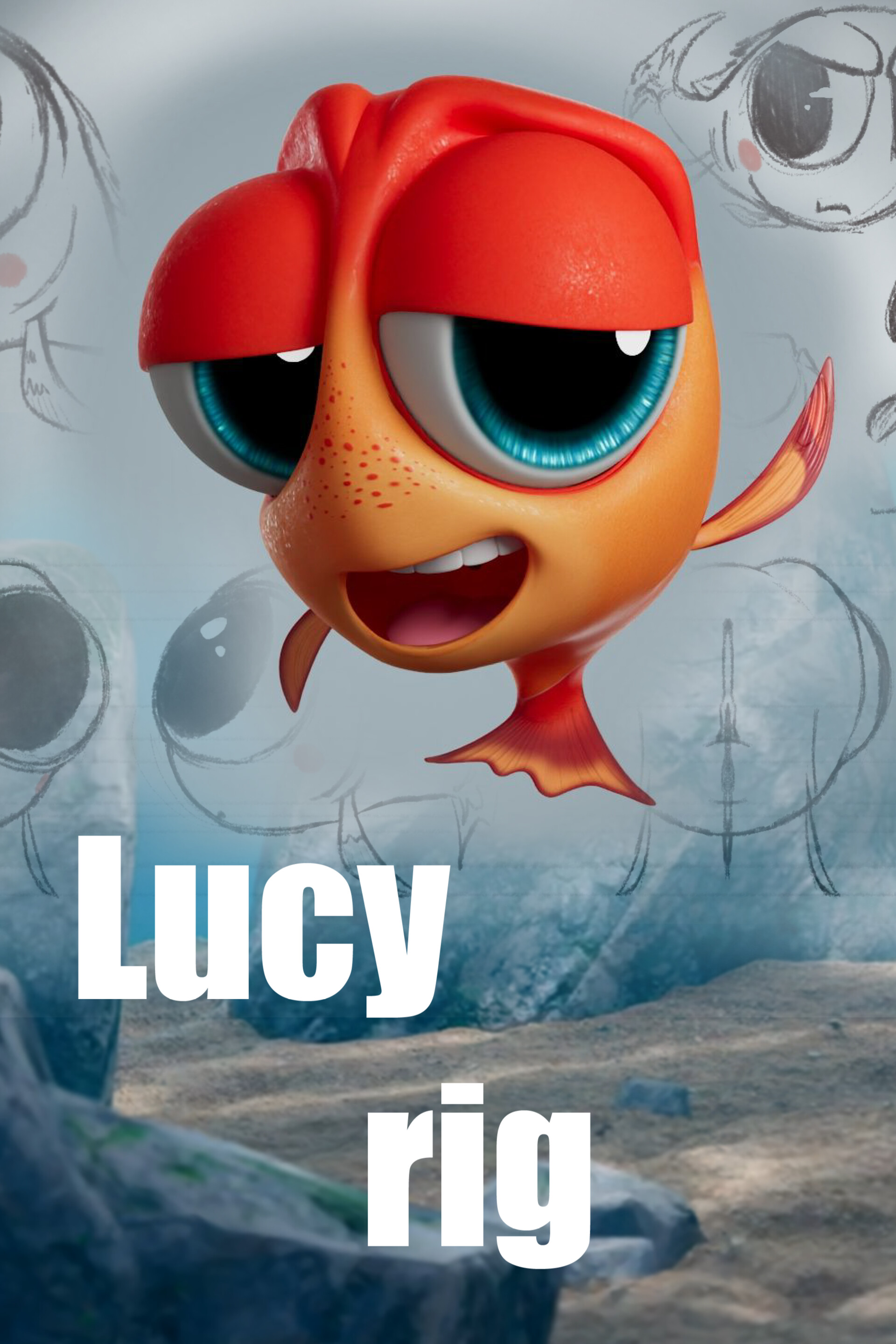 ArtStation - Lucy (fish rig for maya)
