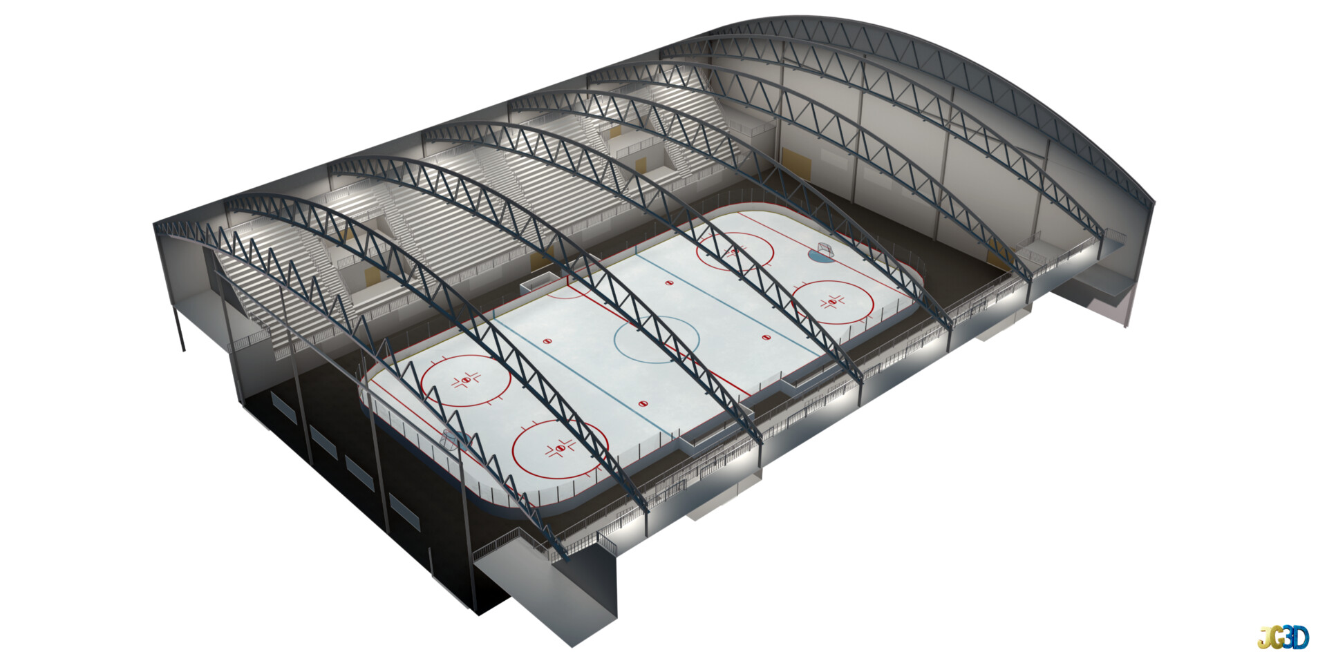 Ice Hockey Hall - 3D model by JG3D (@jg-3d) [5464427] - Sketchfab