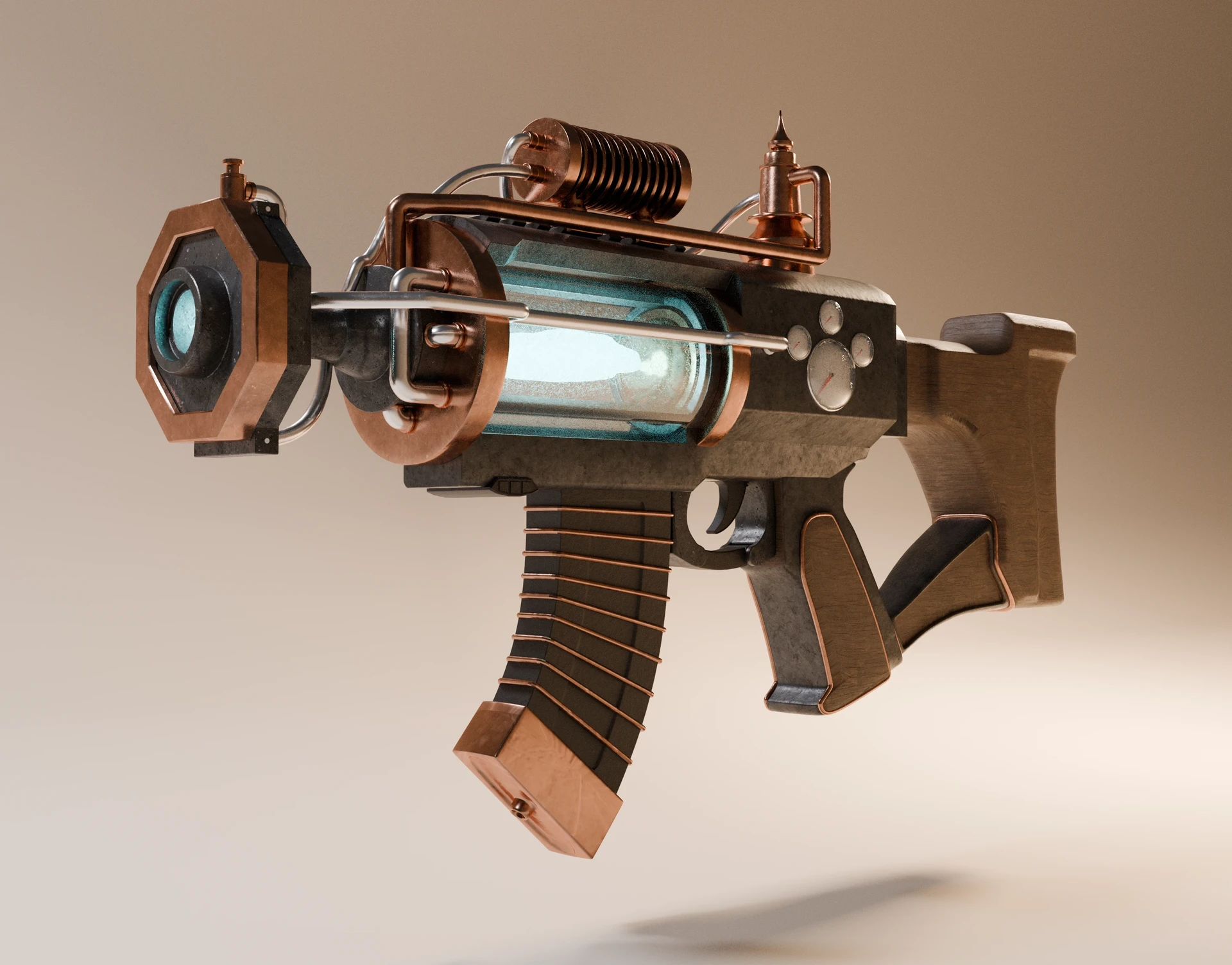 ArtStation - Steampunk Plasma Gun