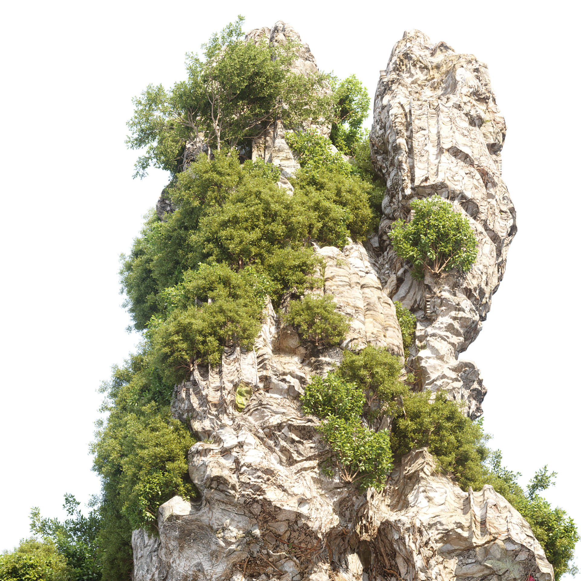 ArtStation - Karst Cliff with Vegetation Vol 329 3D Model