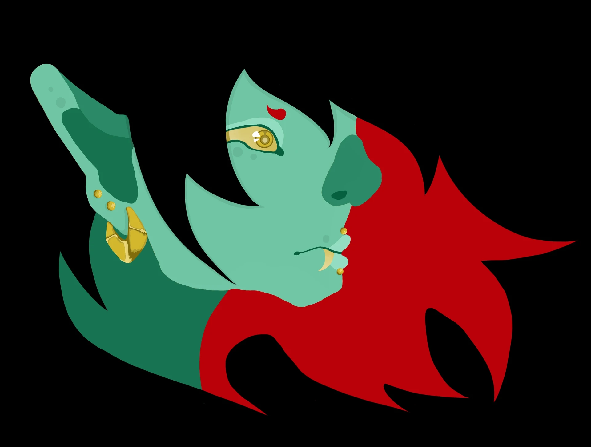 ArtStation - Negative Space As Hair