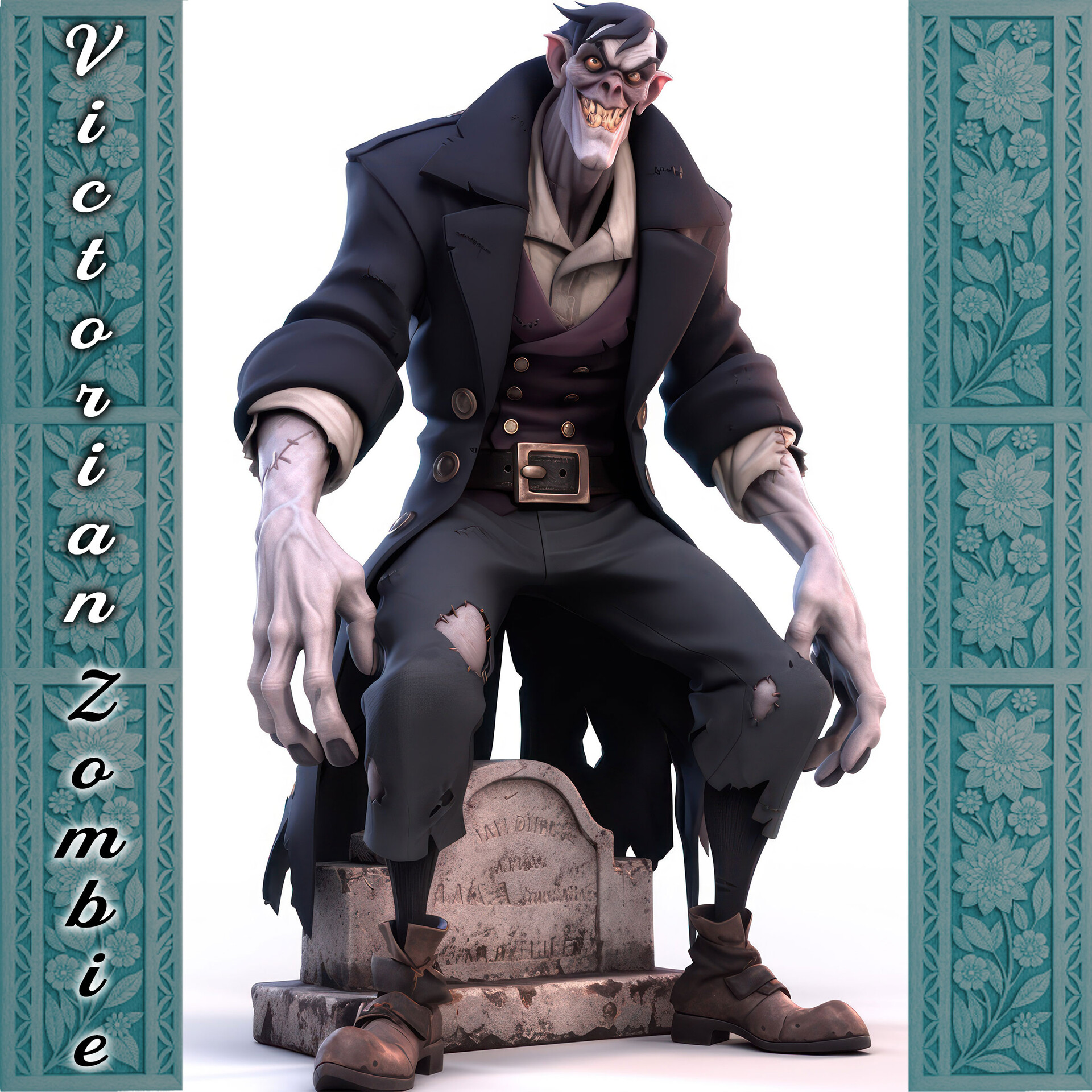 ArtStation - 200 Victorian Zombie - 4K Resolution - V.7