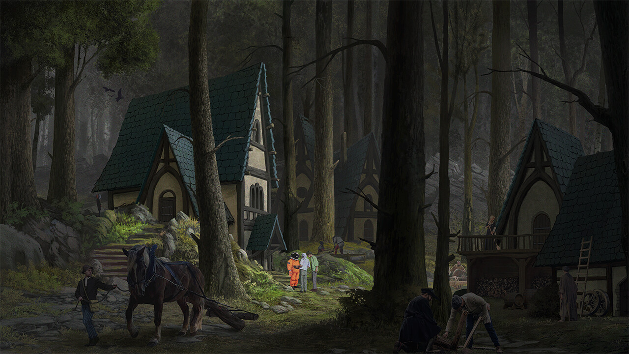 ArtStation - Dans la forêt