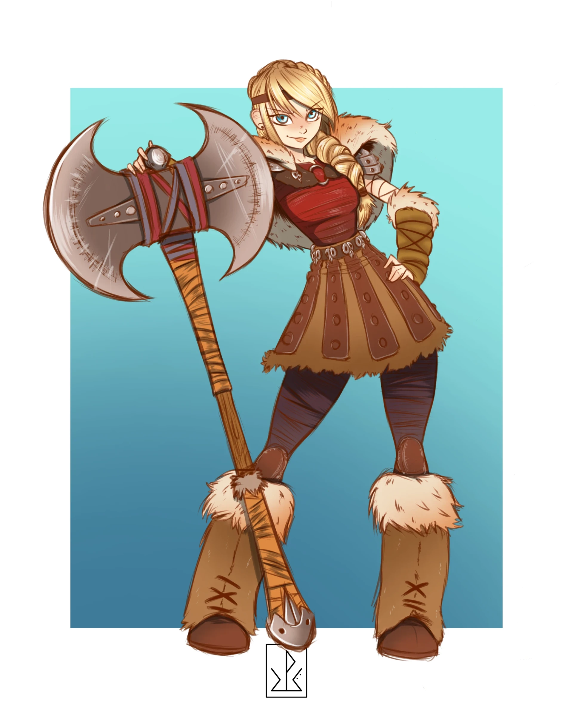 ArtStation - Astrid - How to Train Your Dragon - Fan Art Illustration