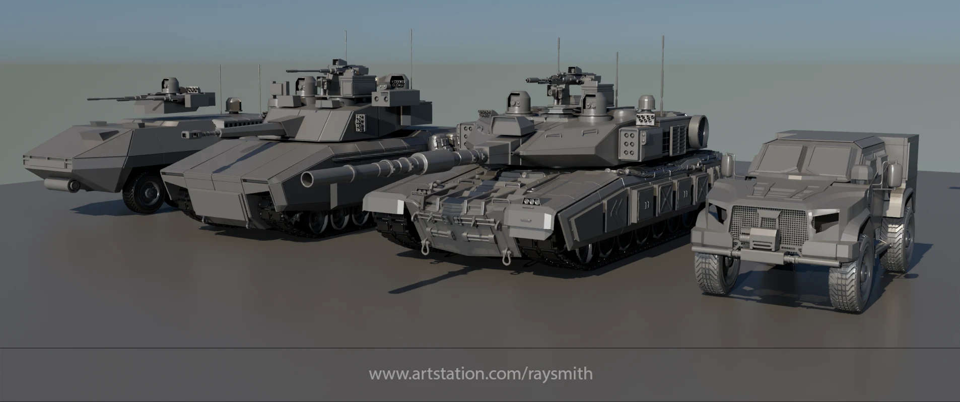 ArtStation - WIP RTS vehicles