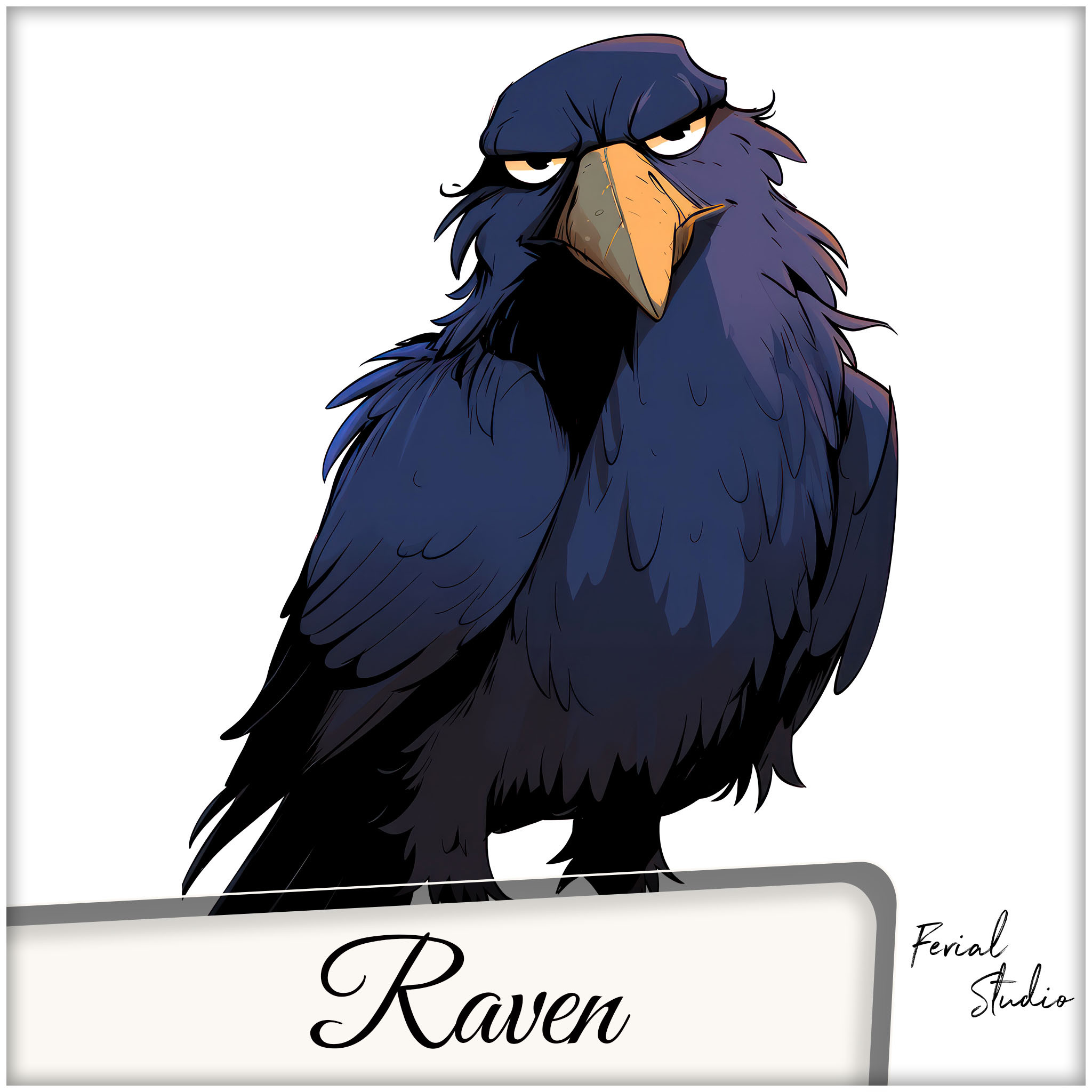 Ferial Studio - 🔹230 Raven - Cartoon Character Reference Image Pack v ...