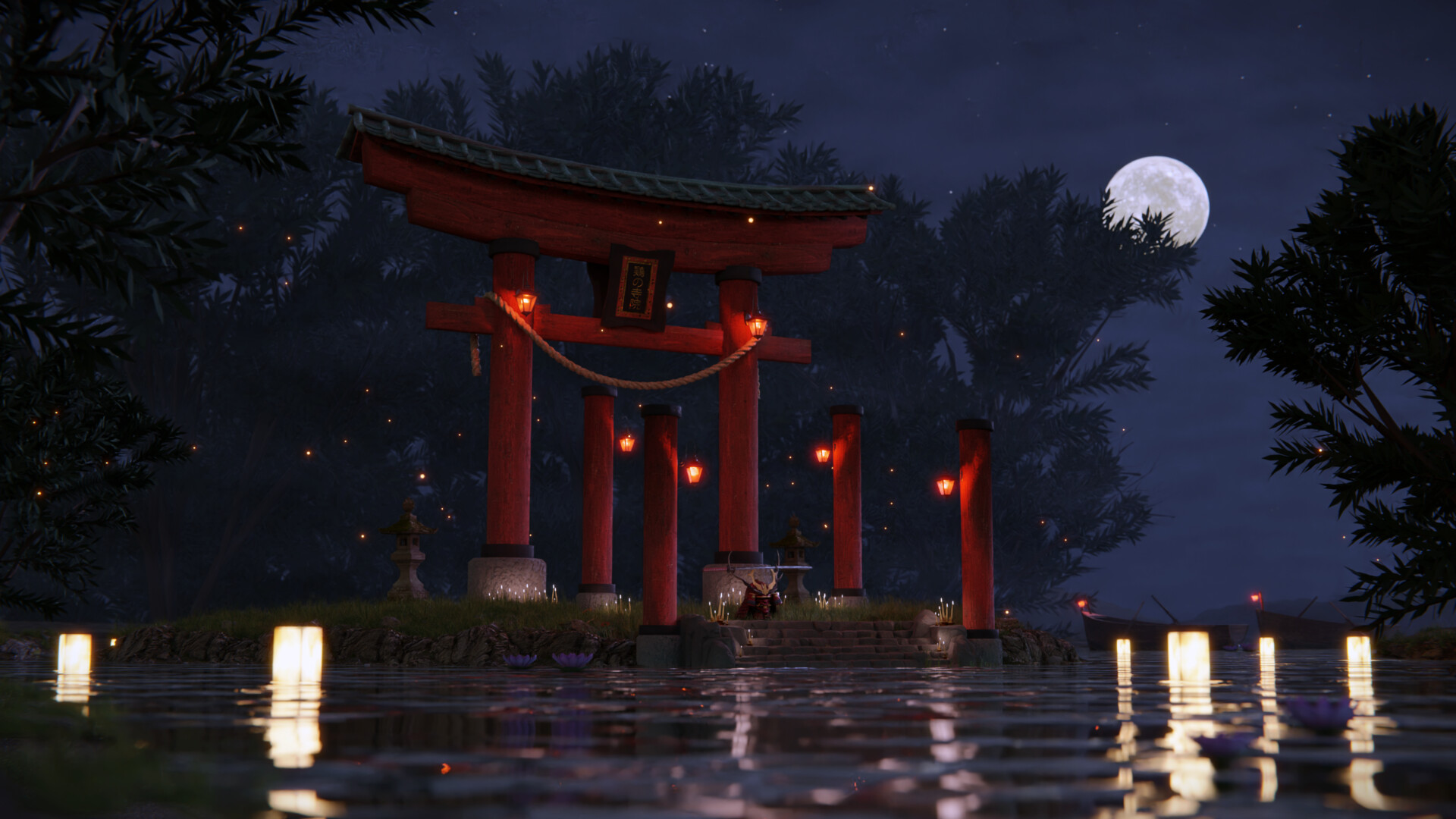 ArtStation - Samurai Shrine
