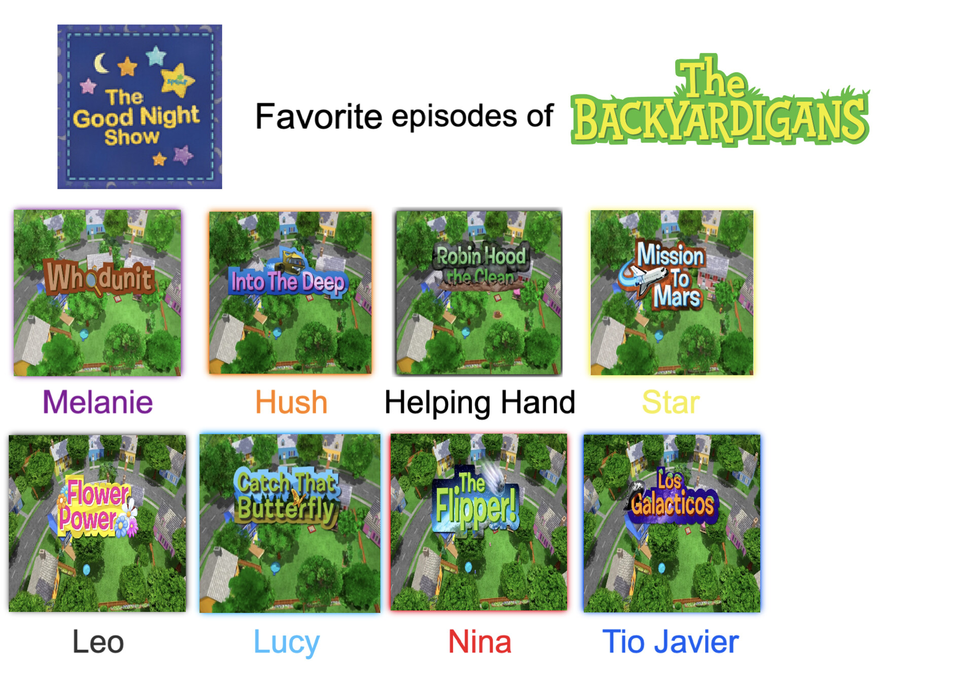 ArtStation - The Good Night Show's Favorite Backyardigans Episodes