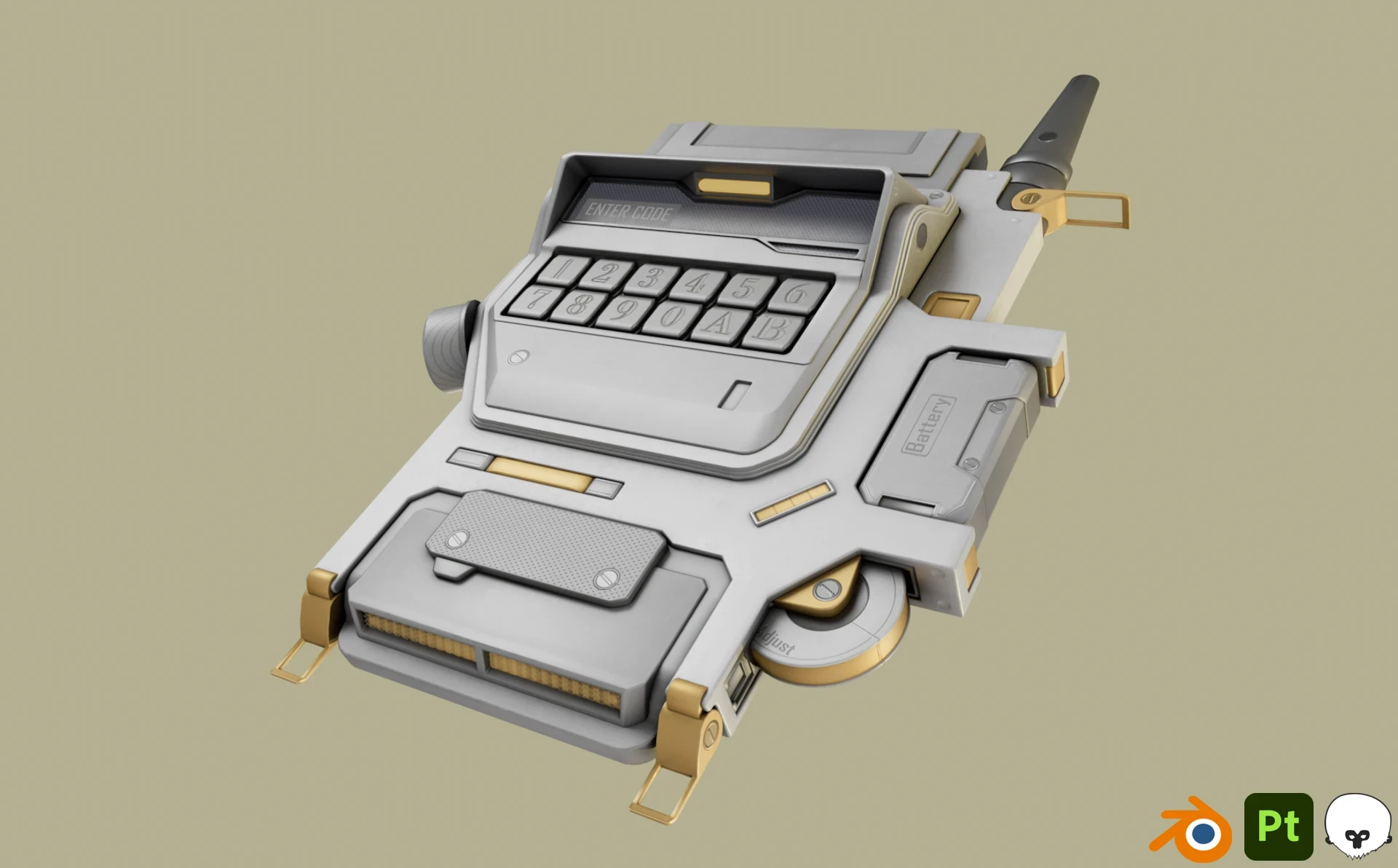 ArtStation - Sci-fi Communication Device