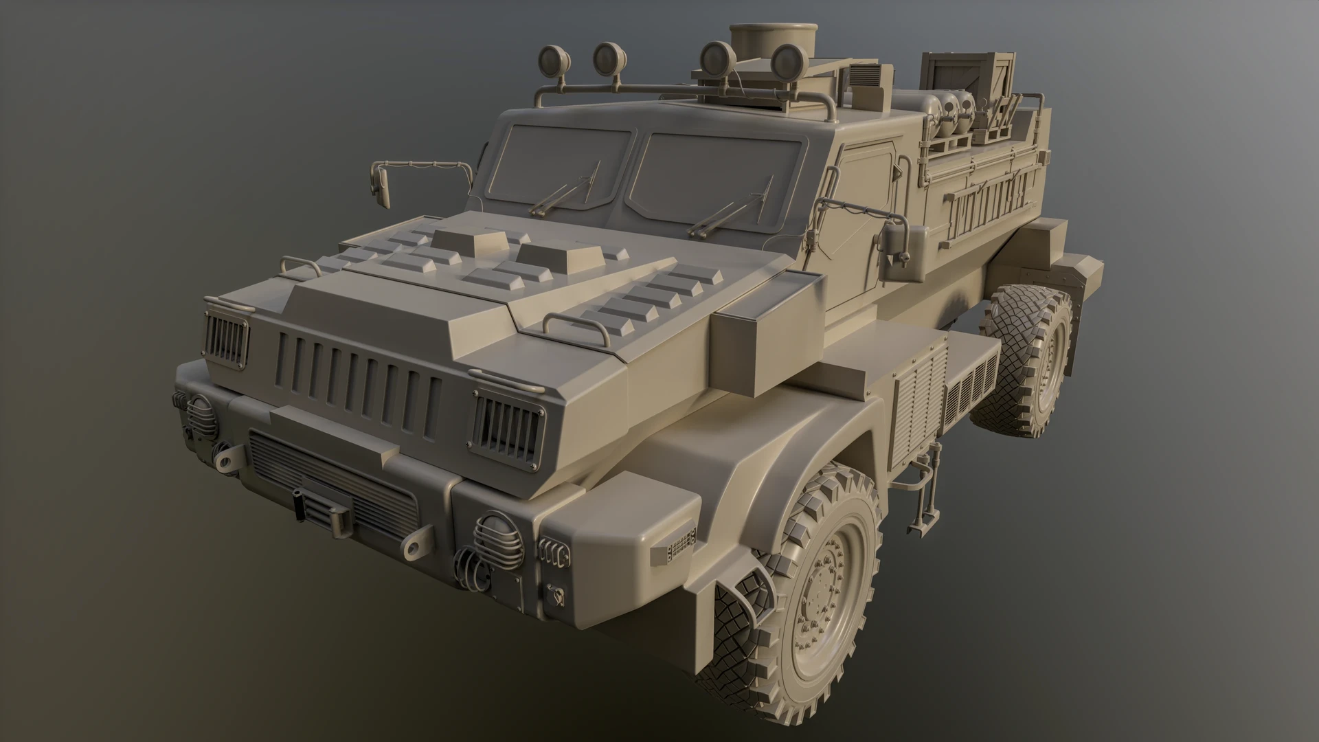 ArtStation - MRAP Vehicle - Hard surface Study
