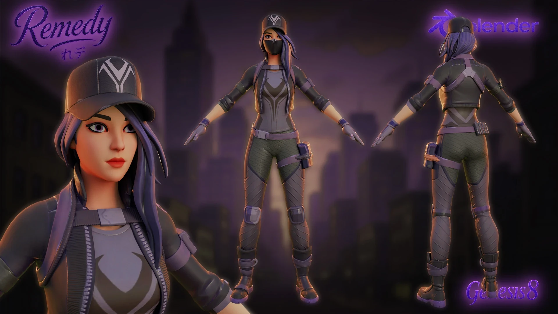 ArtStation - FN Remedy G8F CE Blend File