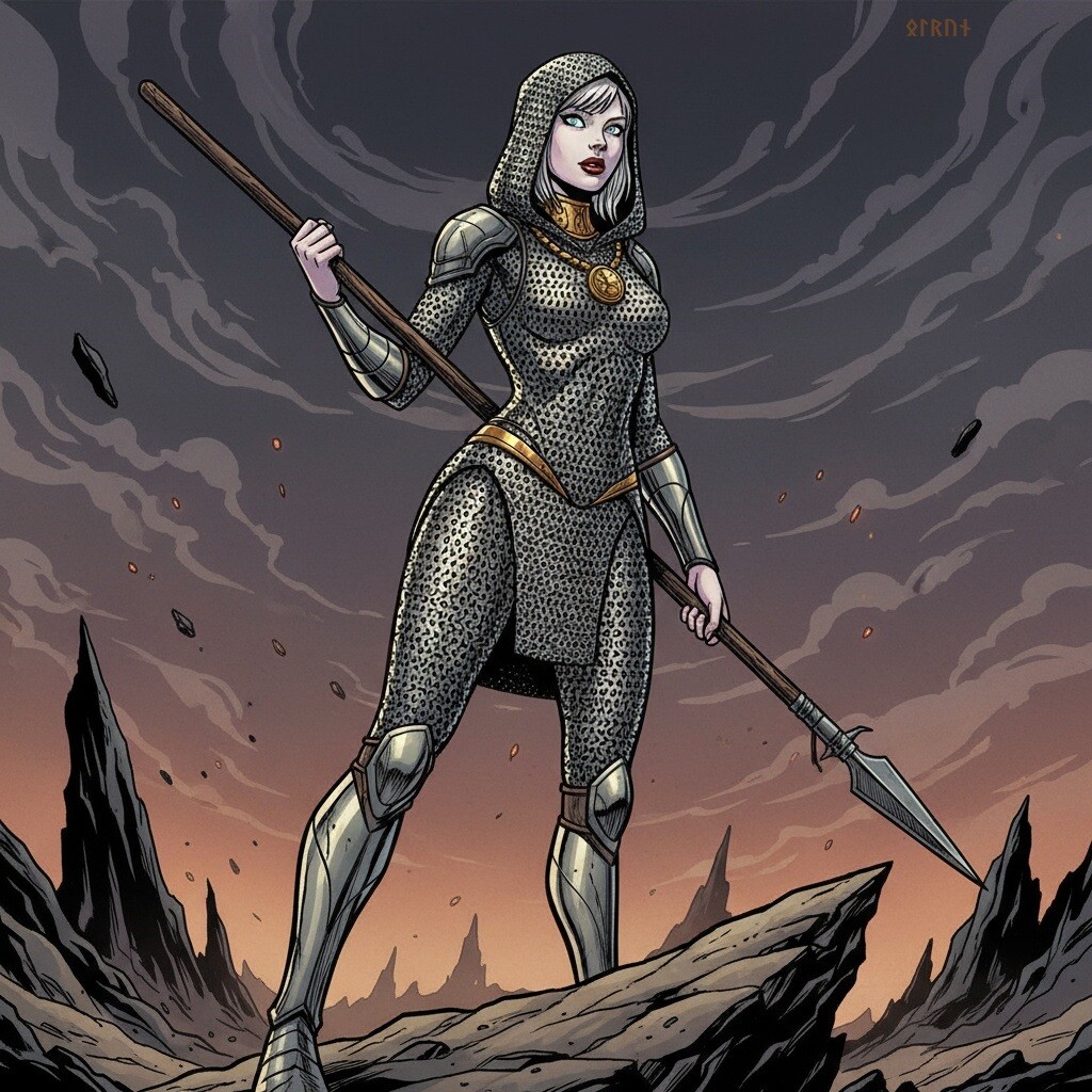 ArtStation - Chain mail valkyrie Olrun