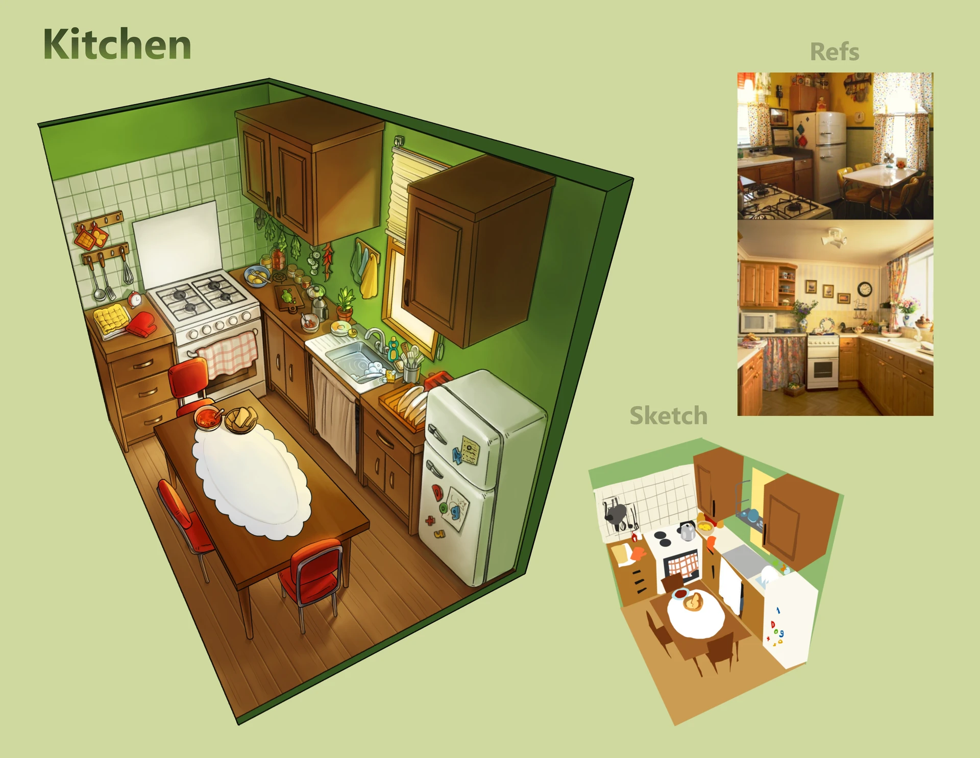 ArtStation - Kitchen room