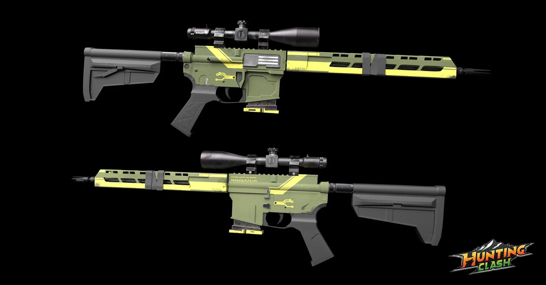 ArtStation - Mobile game Hunting clash rifle