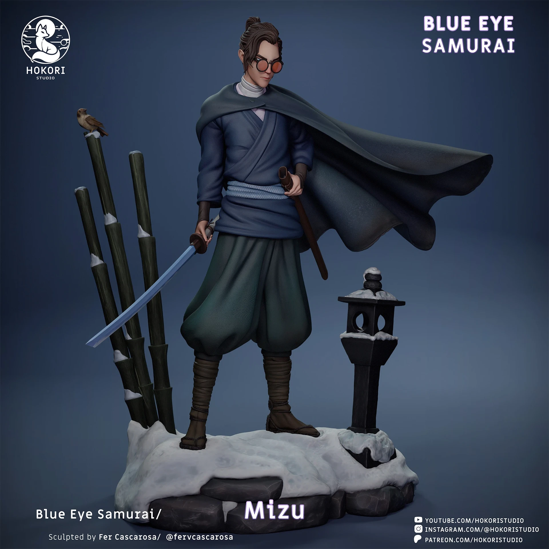 ArtStation - Mizu - Blue Eye Samurai