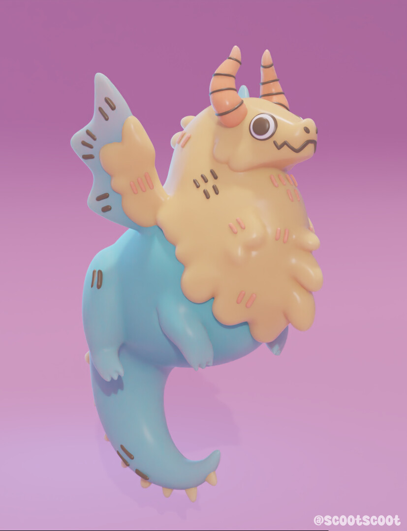 ArtStation - Fluffy Dragon