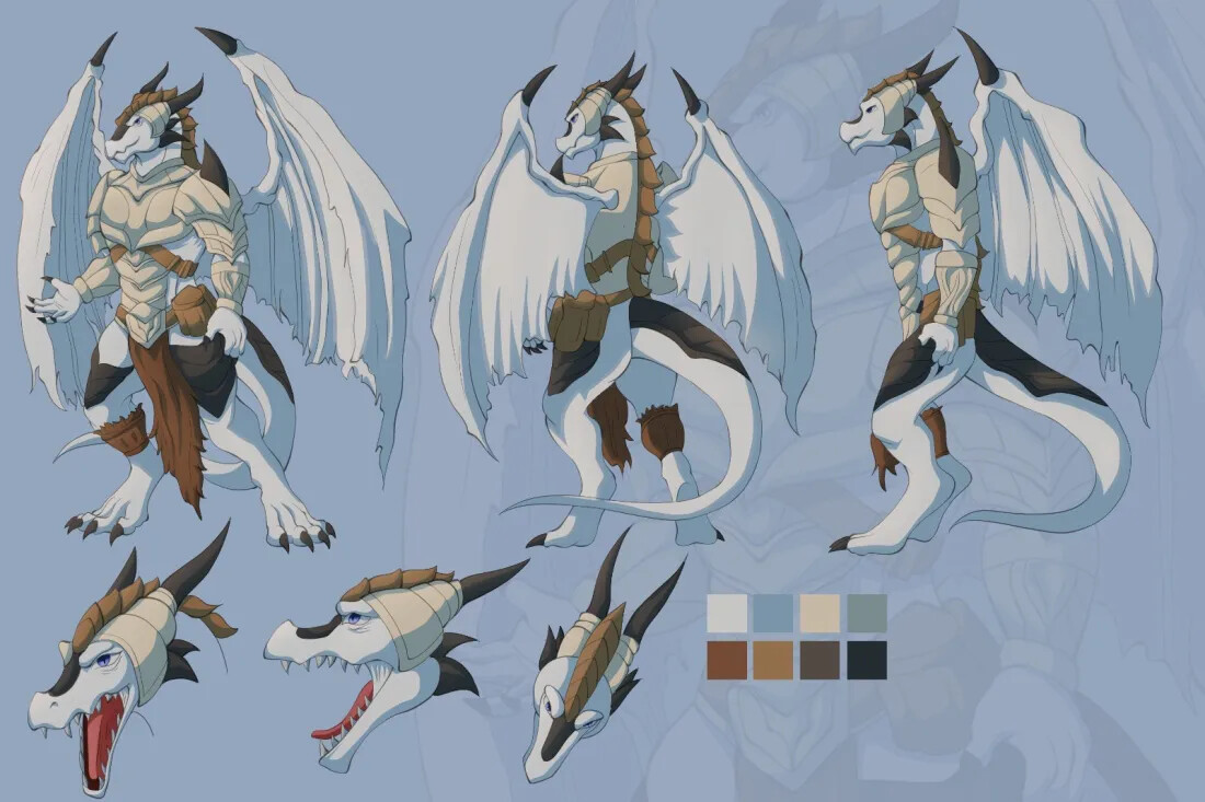 ArtStation - 3 Pose Ref-Sheet