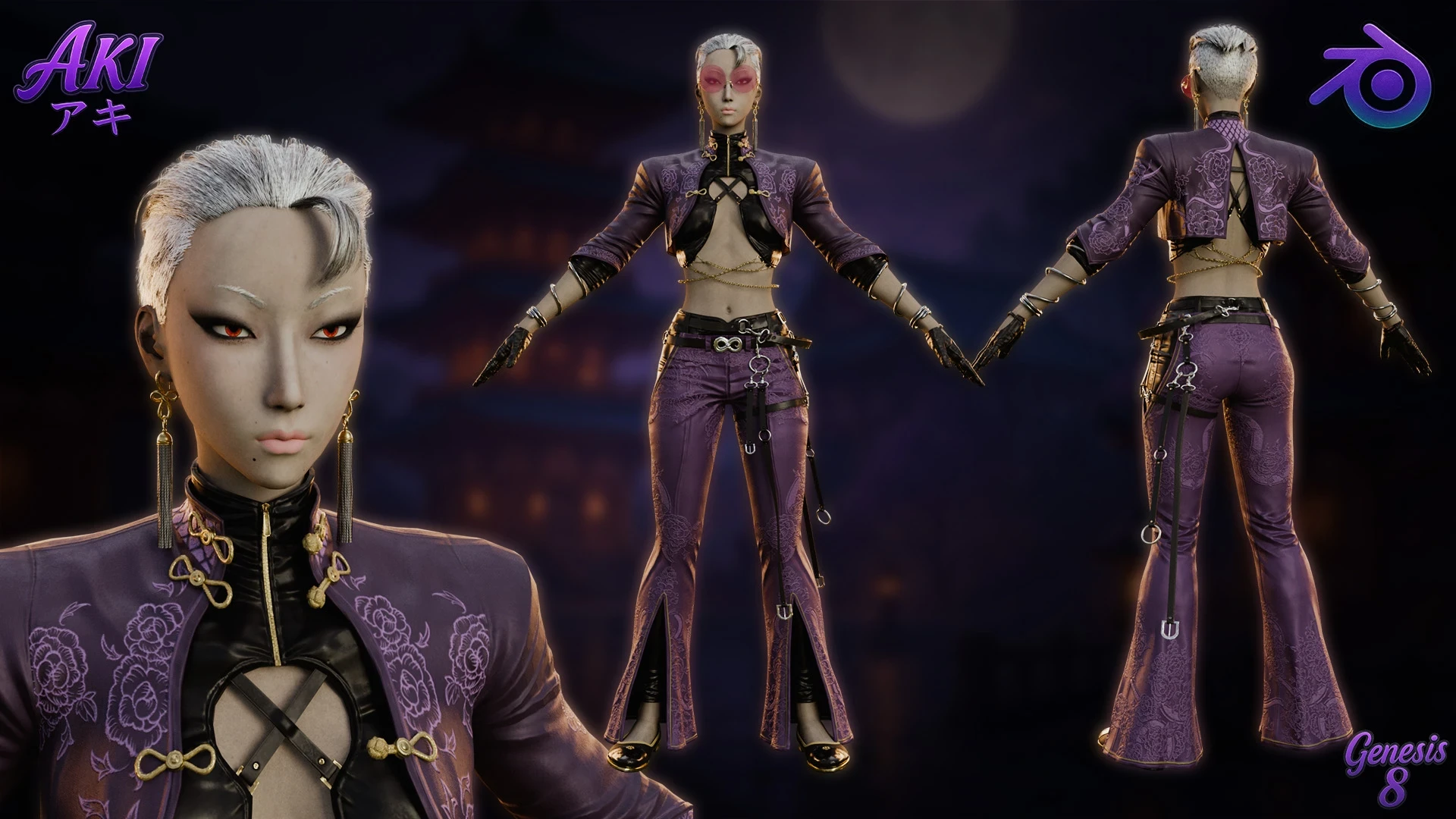 ArtStation - SF6 AKI (S3) G8F CE Blend File