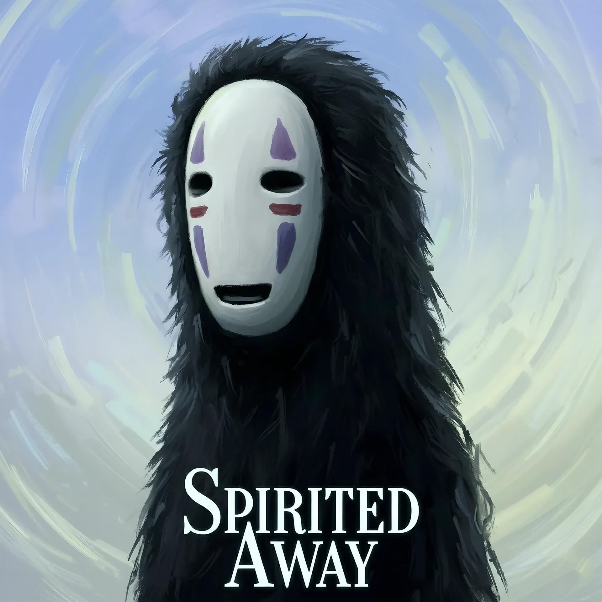 ArtStation - I created and rendered No Face from spirited Away.