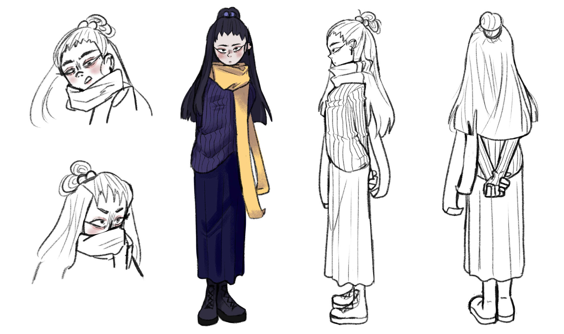 ArtStation - Aoi Character Turnaround