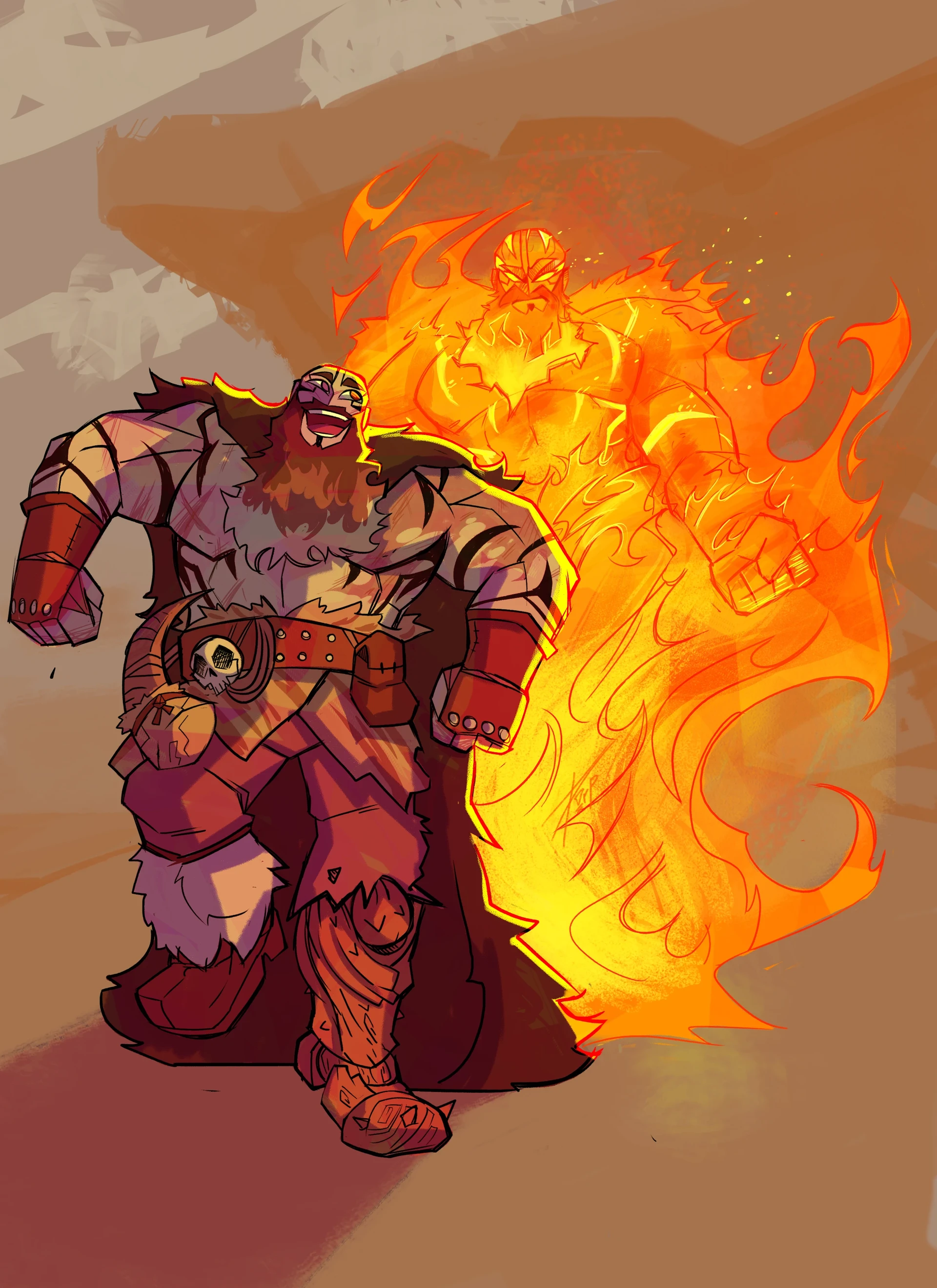 ArtStation - Fire Spirit Goliath