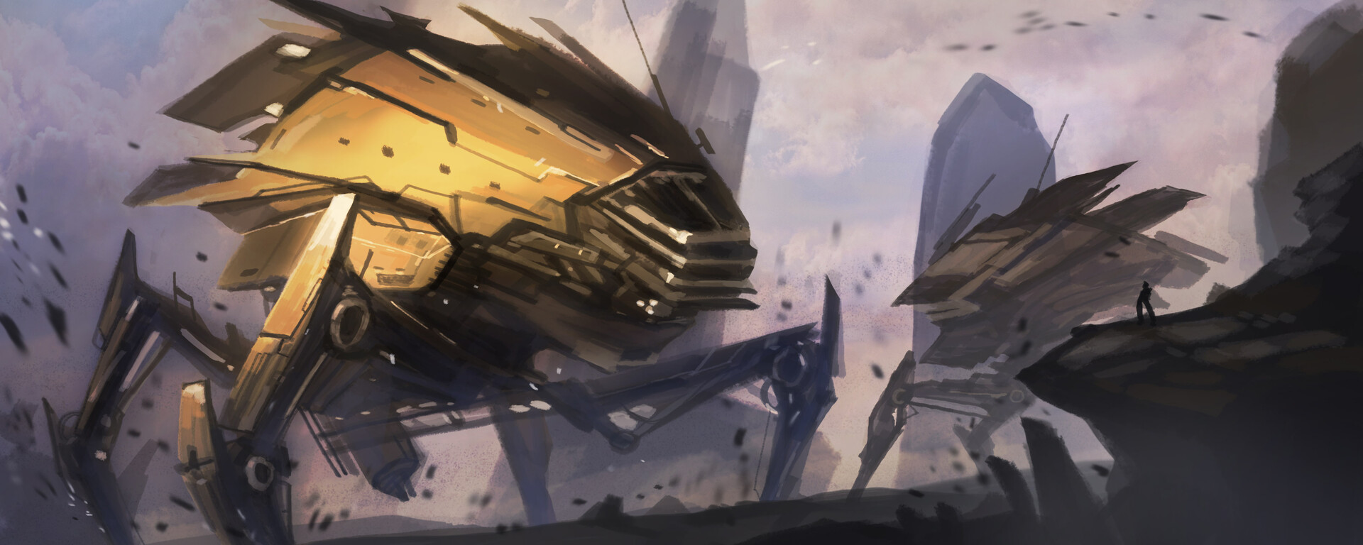 ArtStation - 4족 보행 거대 머신 / Quadrupedal giant machine.