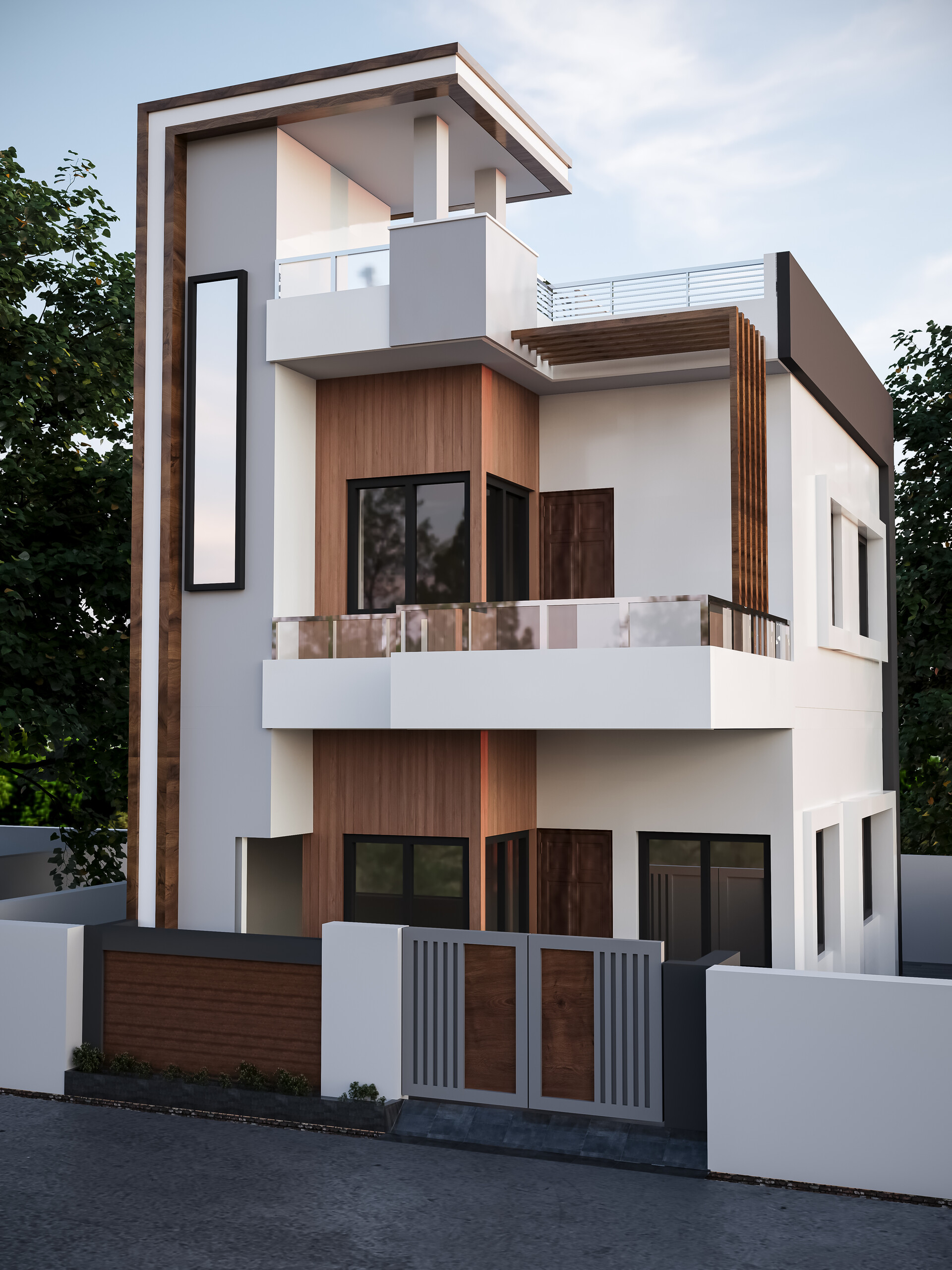 ArtStation - Modern house - 3D Exrerior