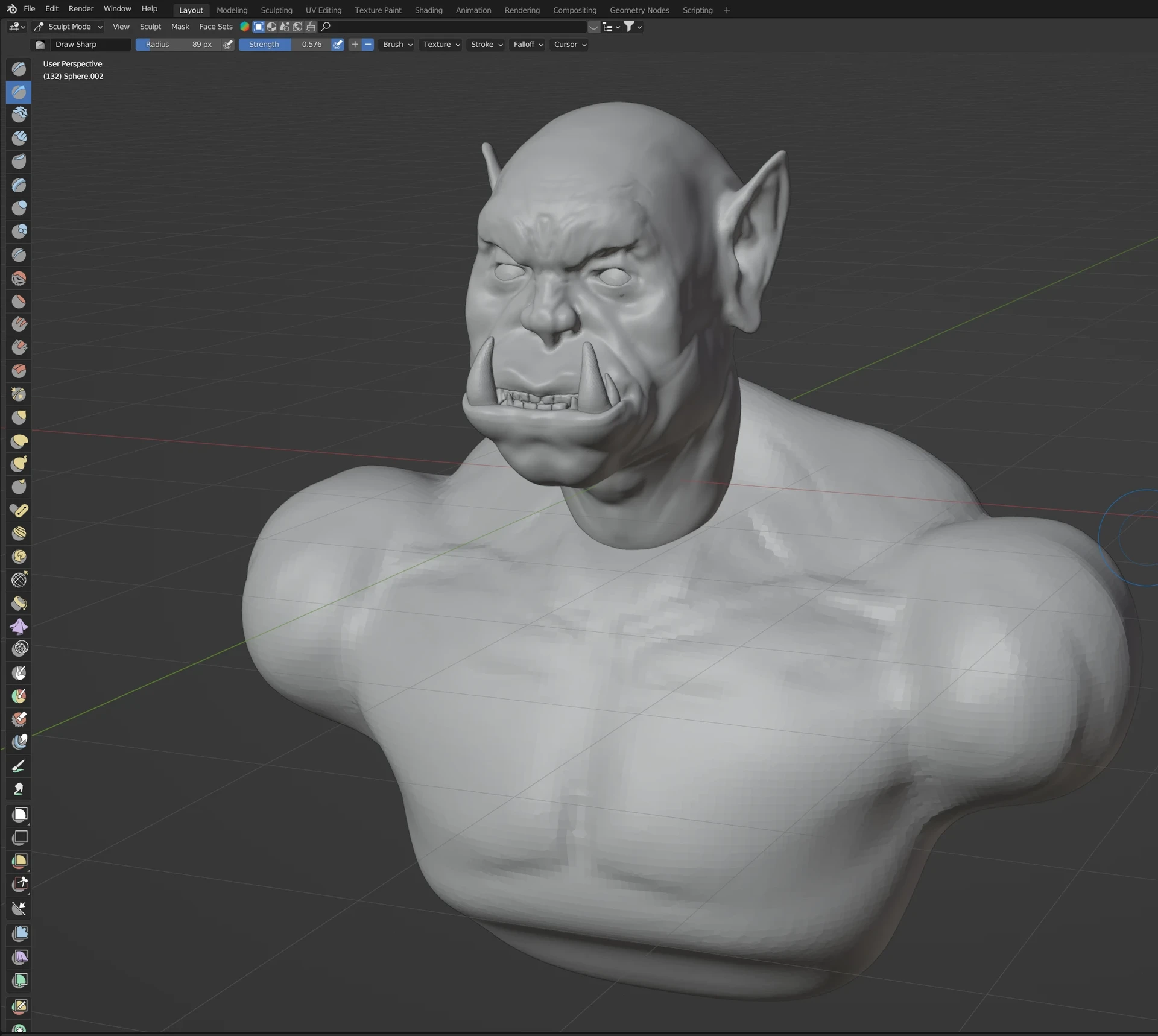 ArtStation - WIP Orc Sculpt