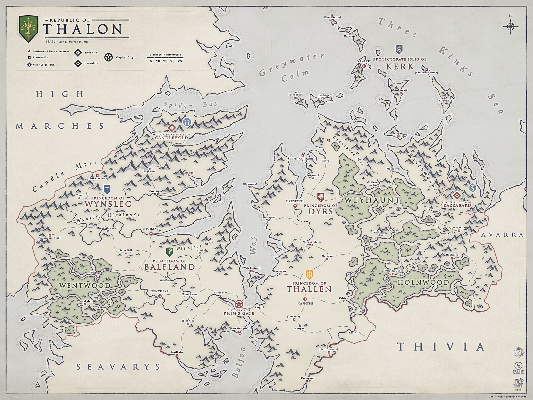 ArtStation - NYM - Map of Thalon (2025)