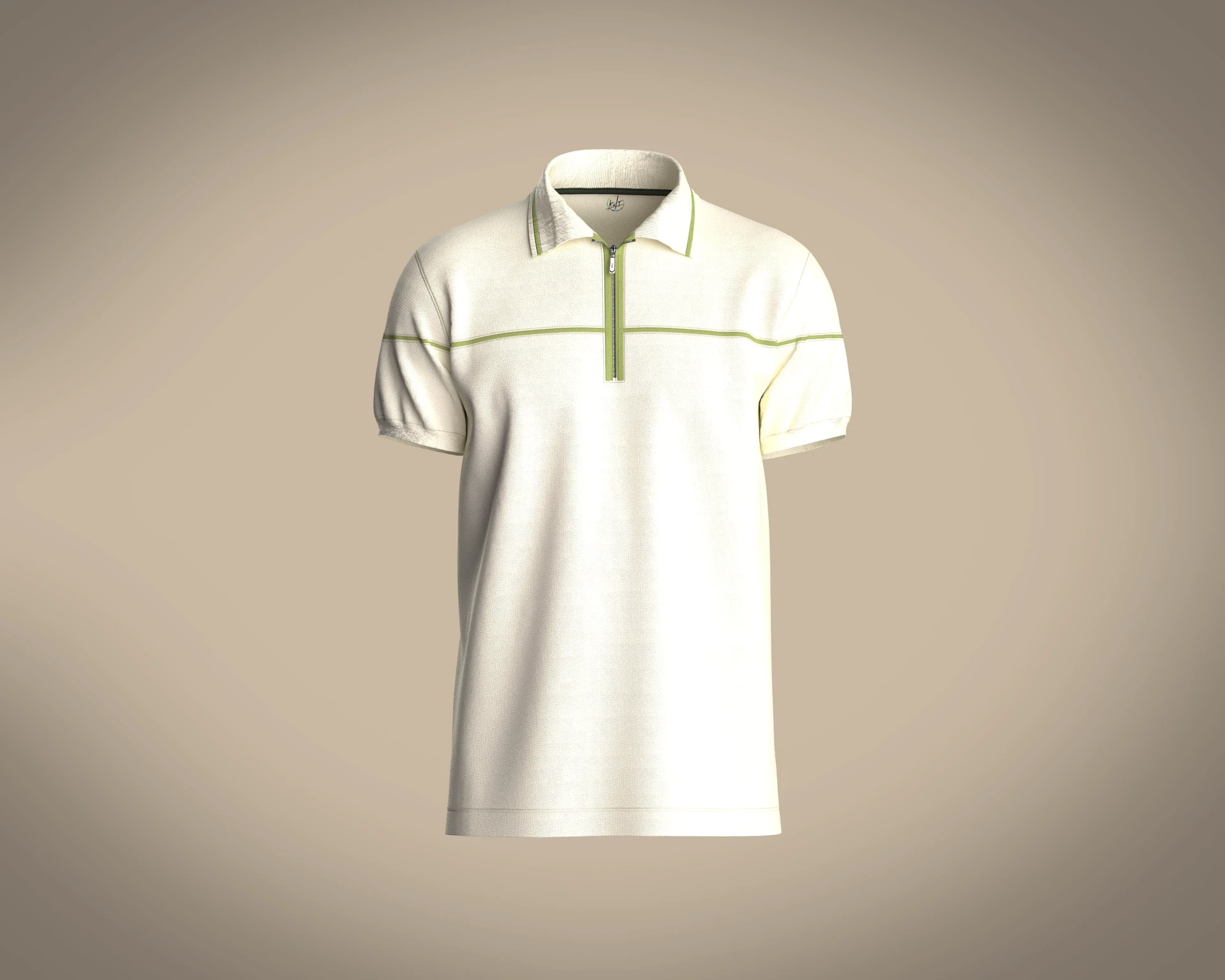 ArtStation - Mens polo shirt with cut and sew paneling