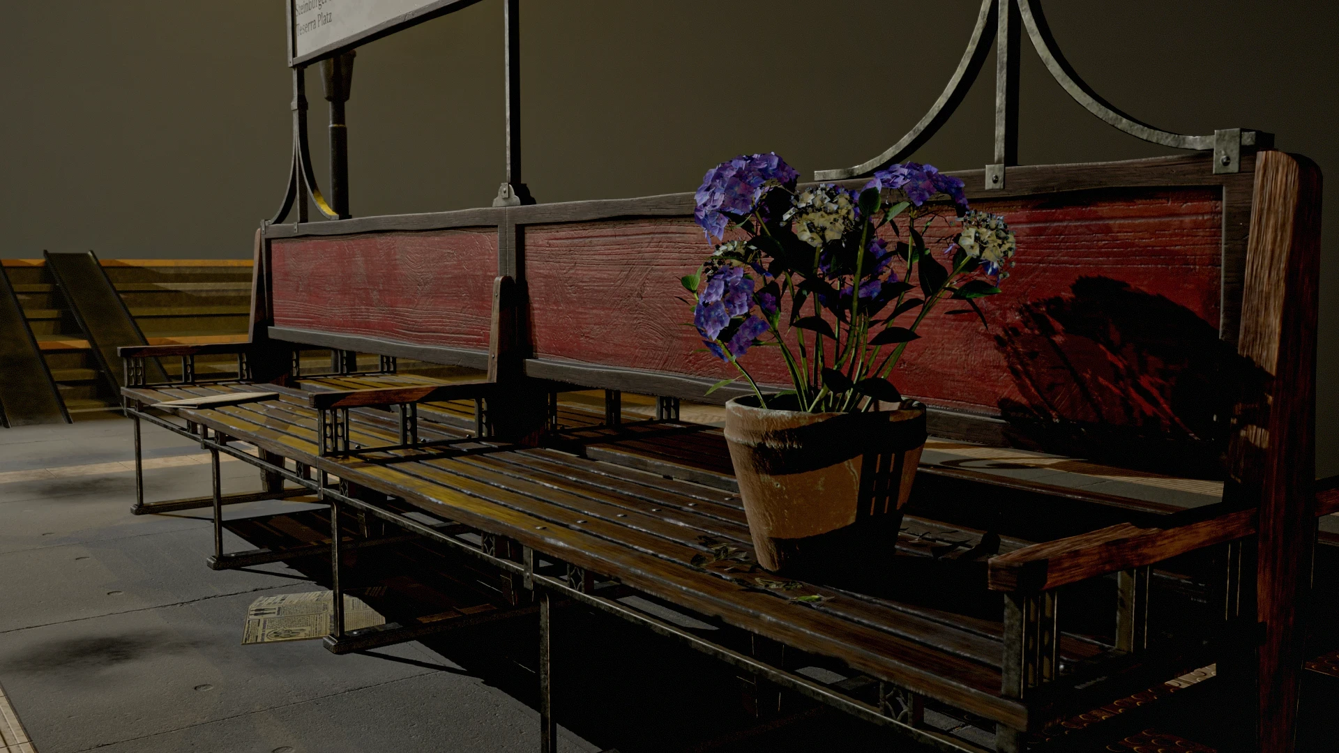 ArtStation - Bench Berlin Station
