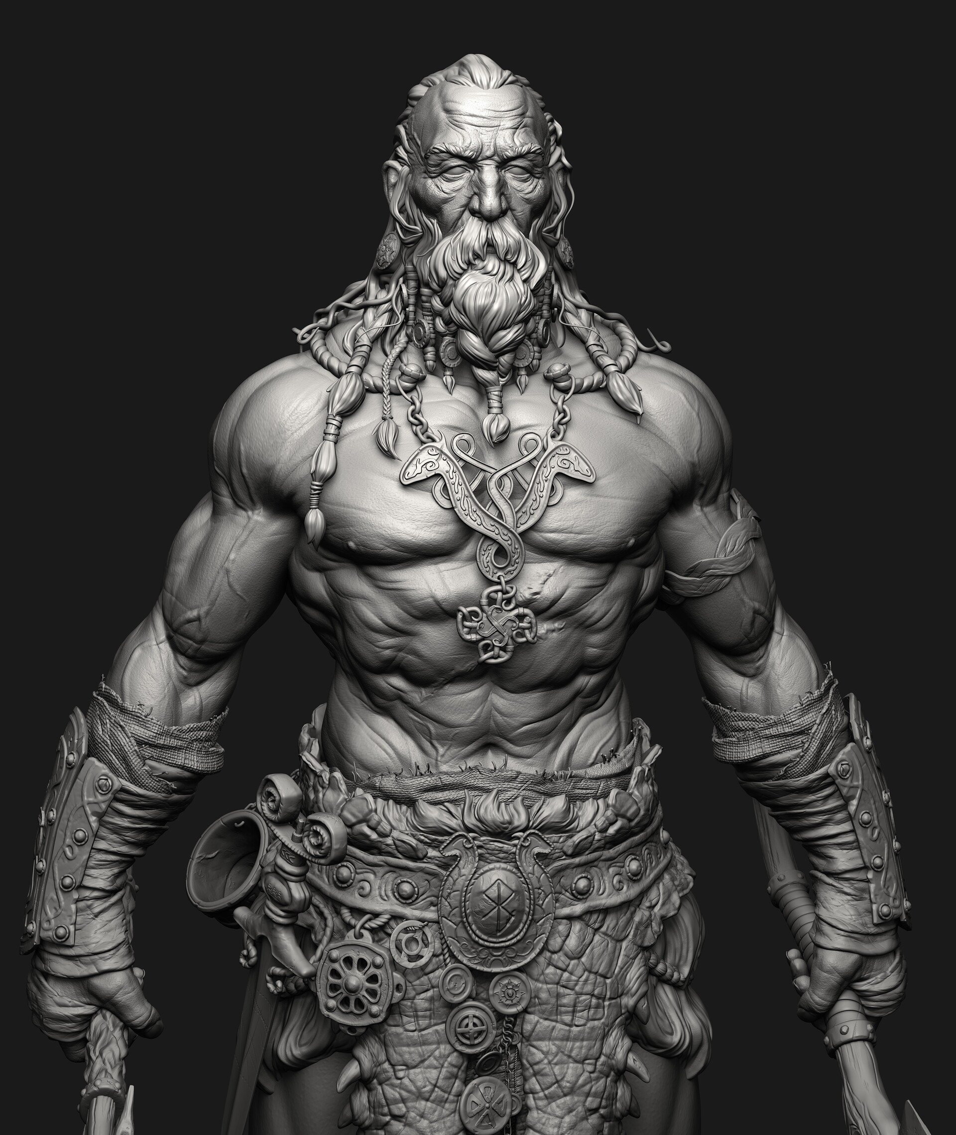 ArtStation - 维京战士高模