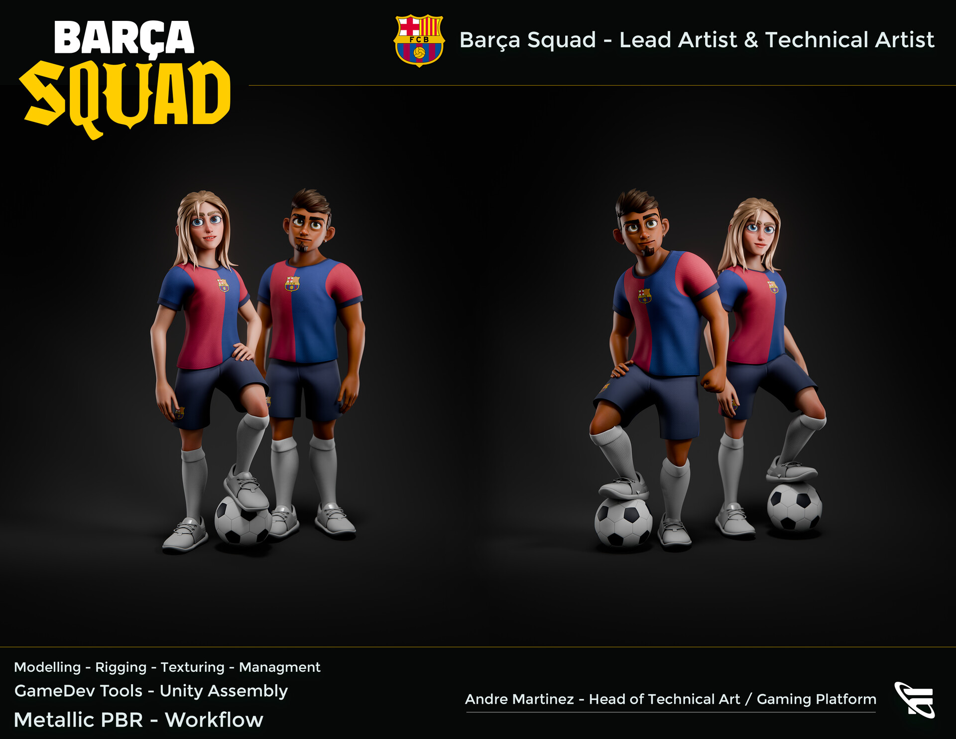 Lead 3D/2D Game Artist - Barça Squad - Lead Artist & Technical Artist