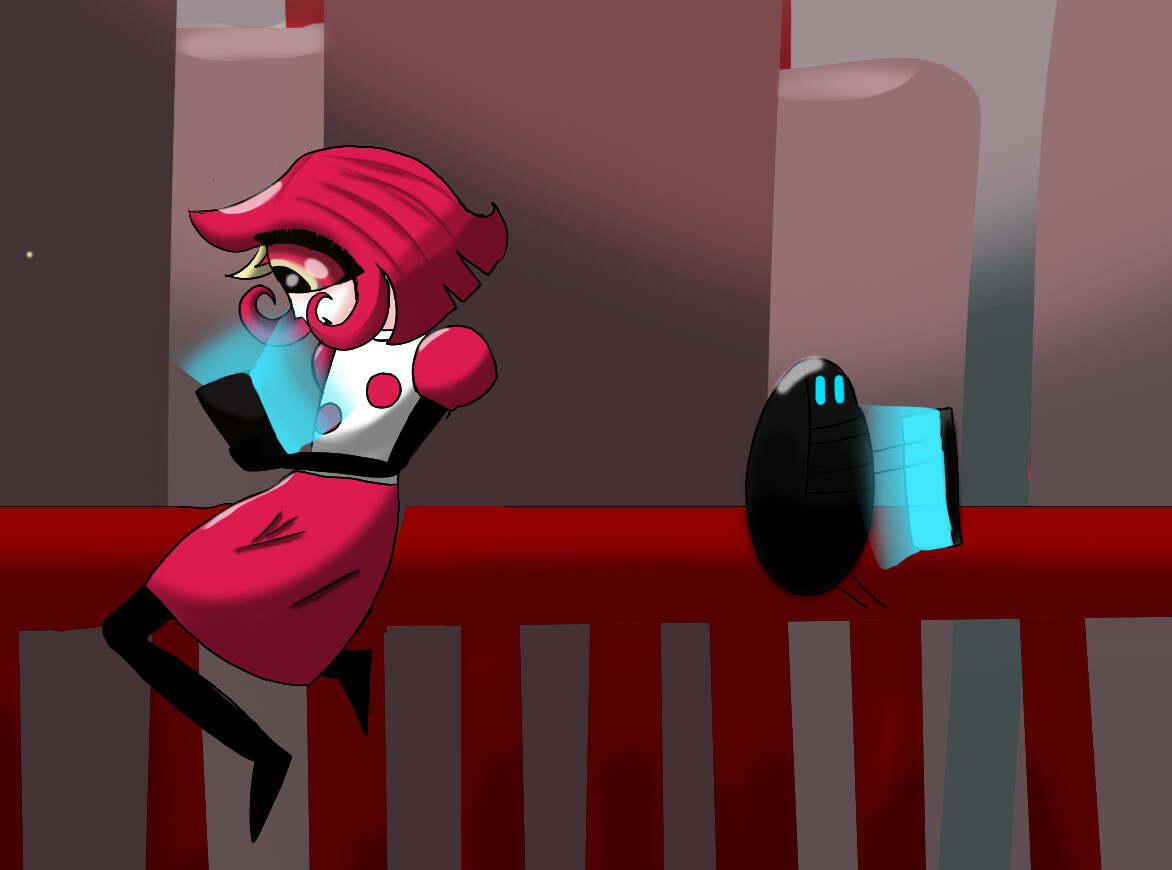 ArtStation - hazbin hotel fannart nifty and bug