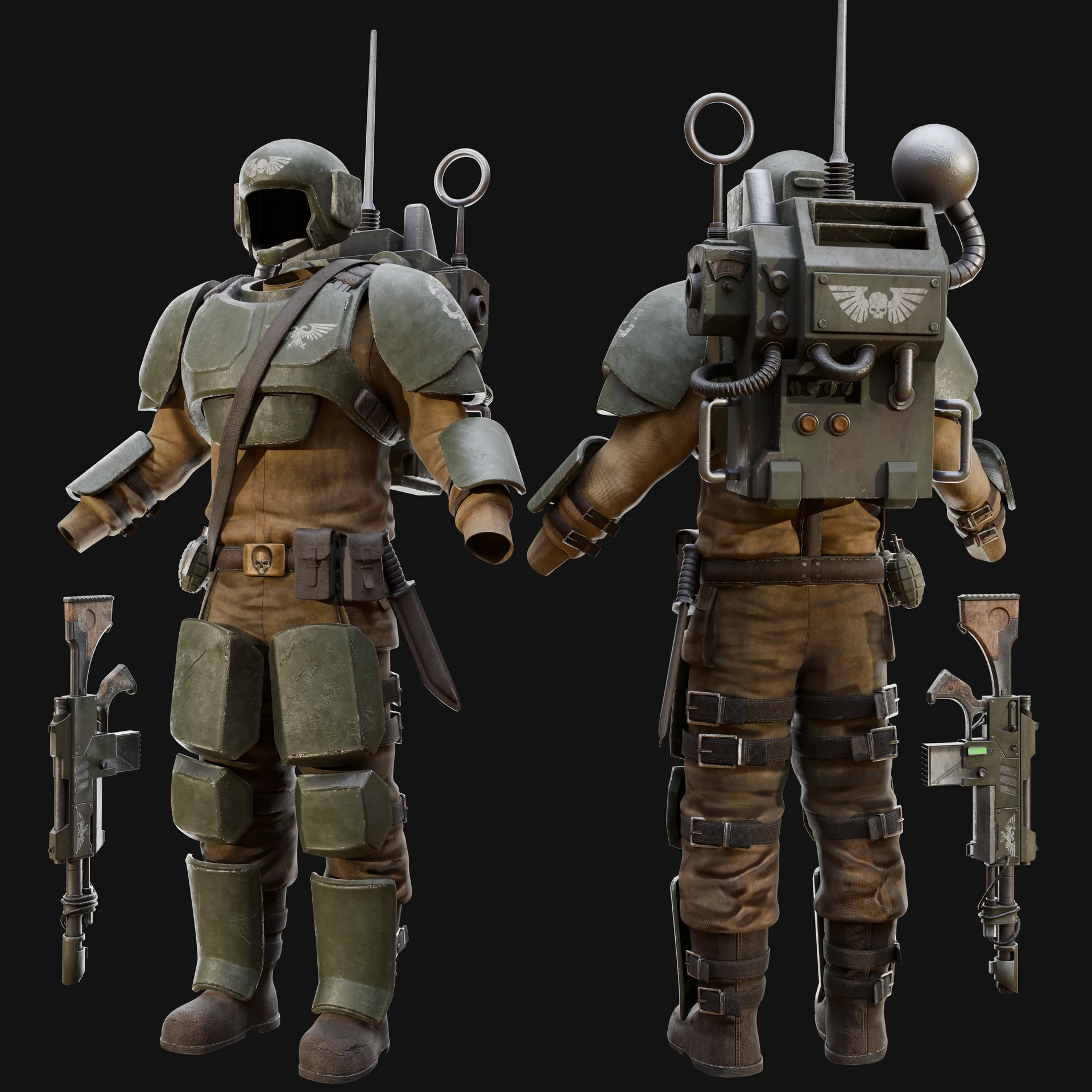 ArtStation - Imperial Soldier W40K (FanArt)