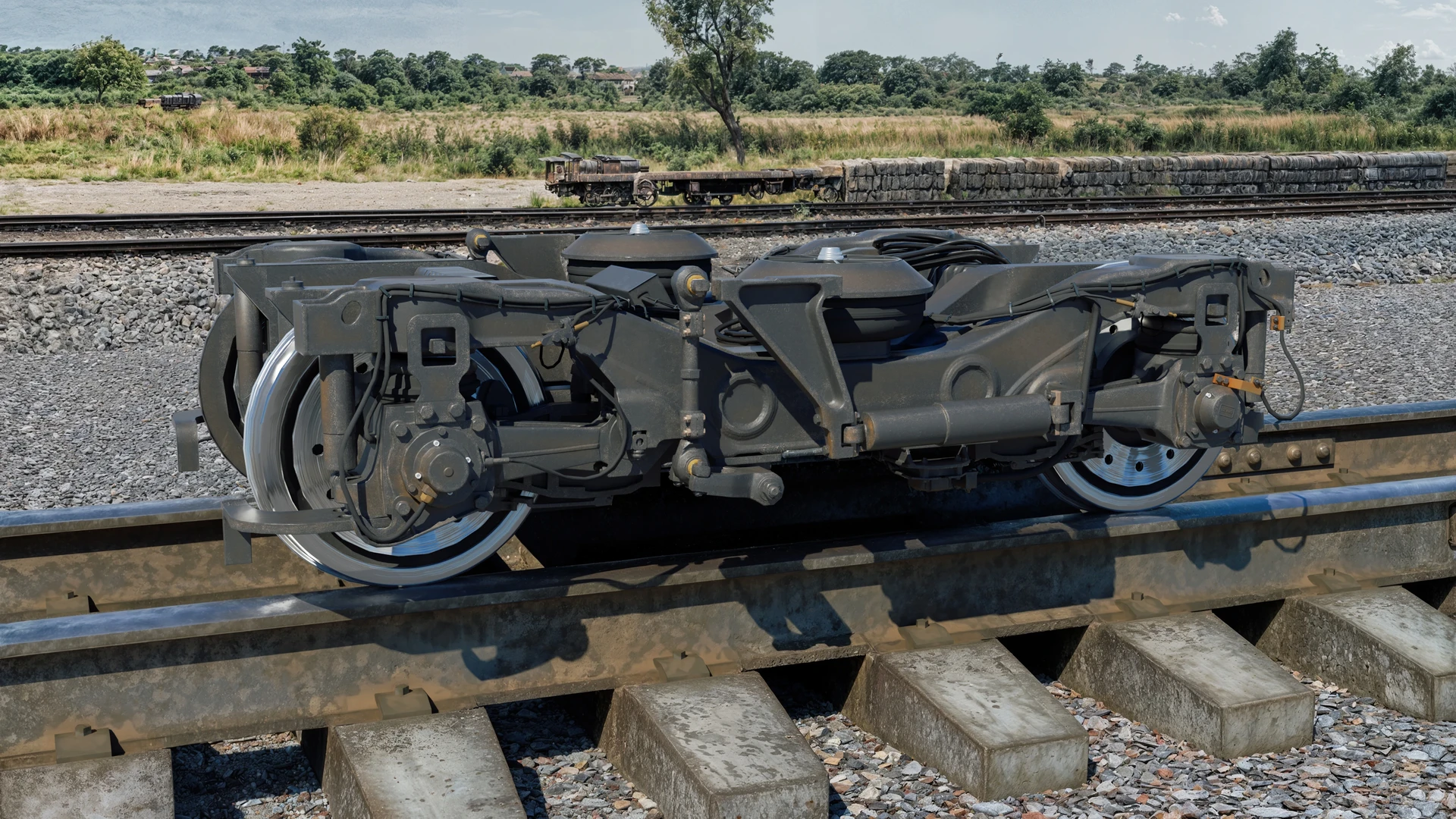 ArtStation - lowpoly Traine bogie PBR