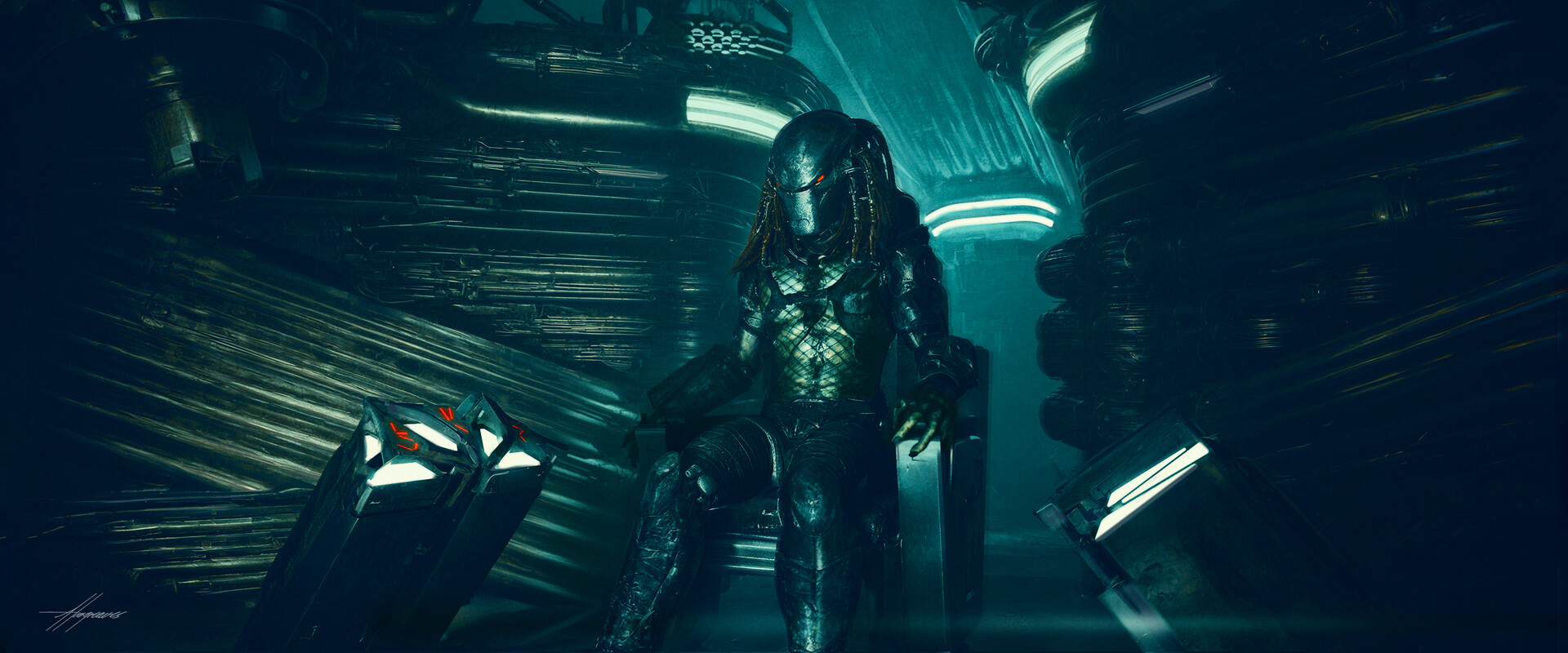 ArtStation - PREDATOR: BADLANDS - Ship Interior Concept